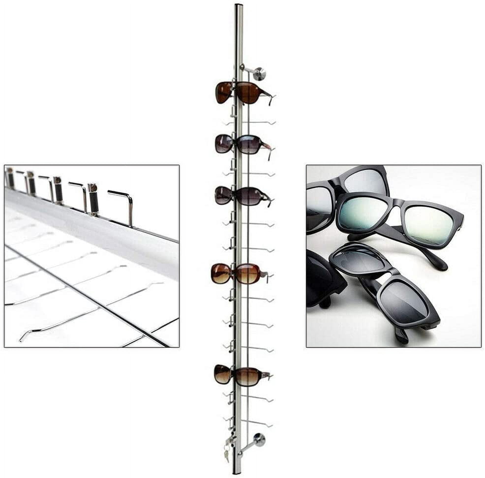 Eyeglass Holder Display Stand Lockable Sunglasses Glasses Eyeglasses ...