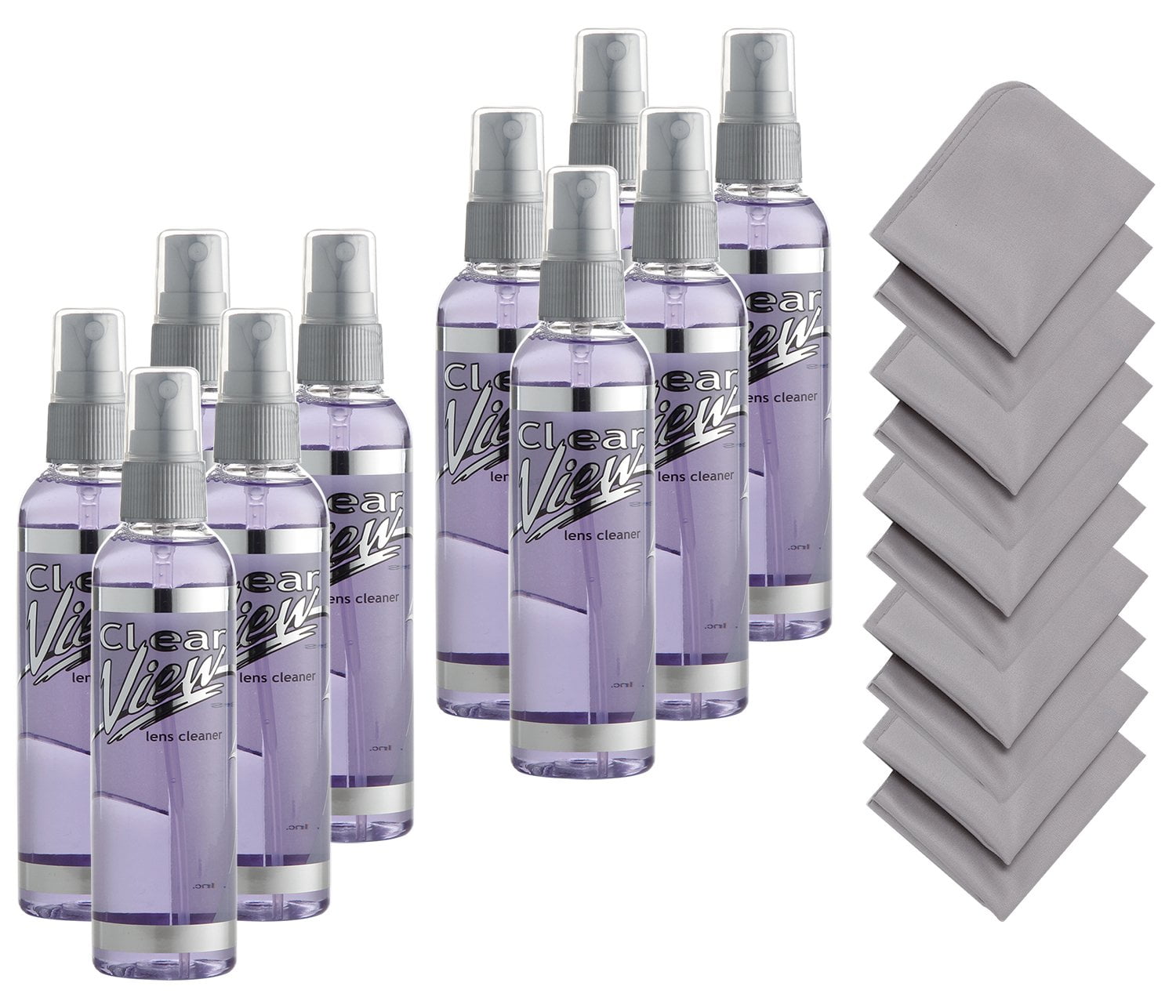 Eyeglass Lens Cleaner Spray 10 Pack of 4oz Clear View Glasses Cleaning ...