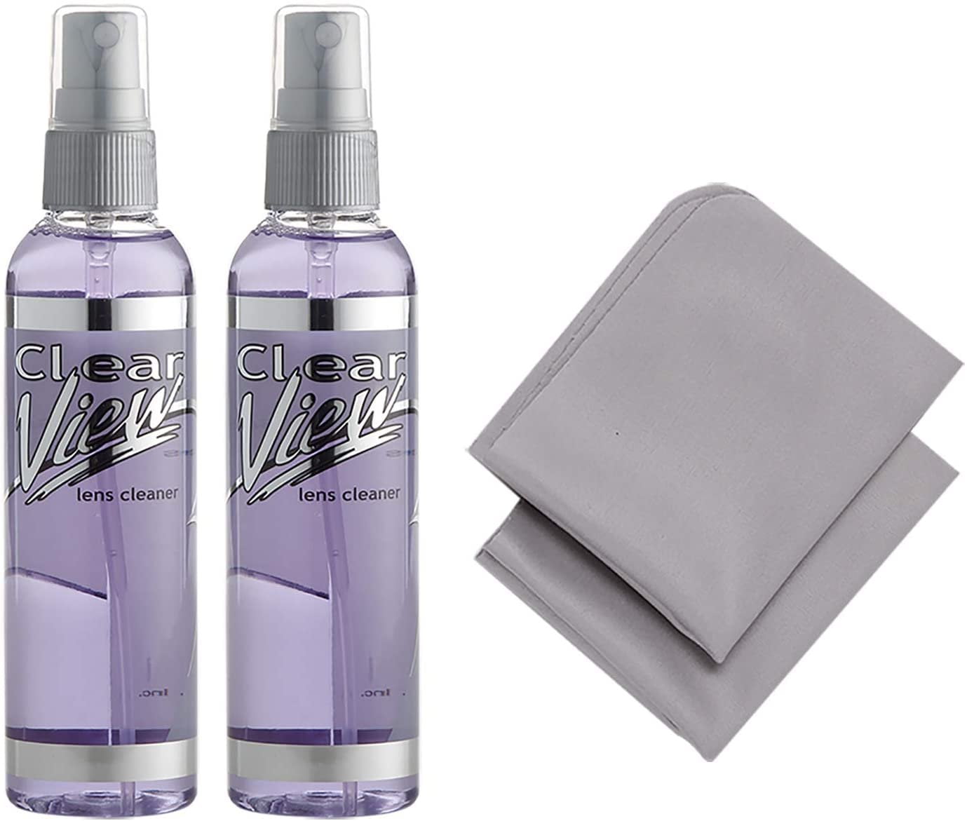 Eyeglass Lens Cleaner Spray 2 Pack of 4oz Glasses Cleaning Spray & 2 ...