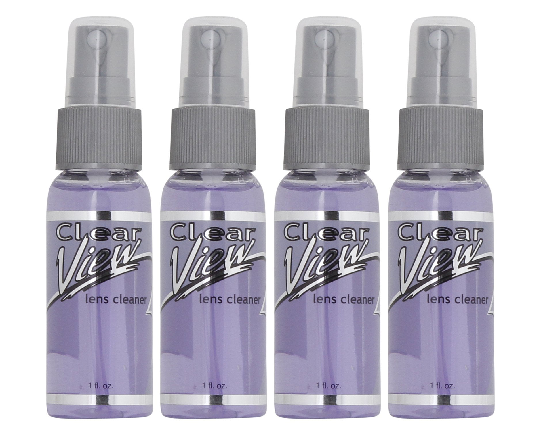 Eyeglass Lens Cleaner Spray 4 Pack of 1oz Clear View Glasses Cleaning ...