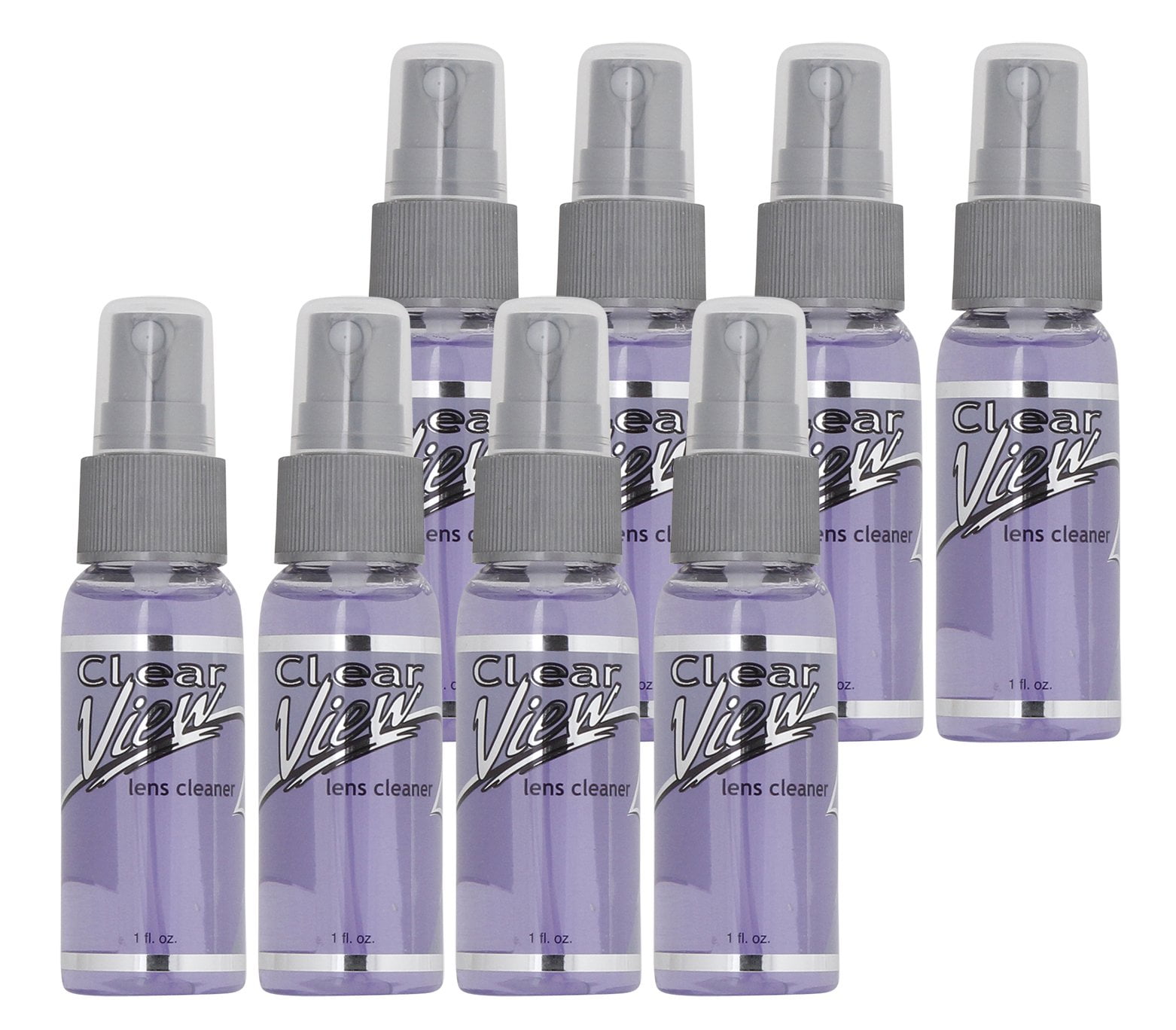Eyeglass Lens Cleaner Spray 8 Pack of 1oz Clear View Glasses Cleaning ...