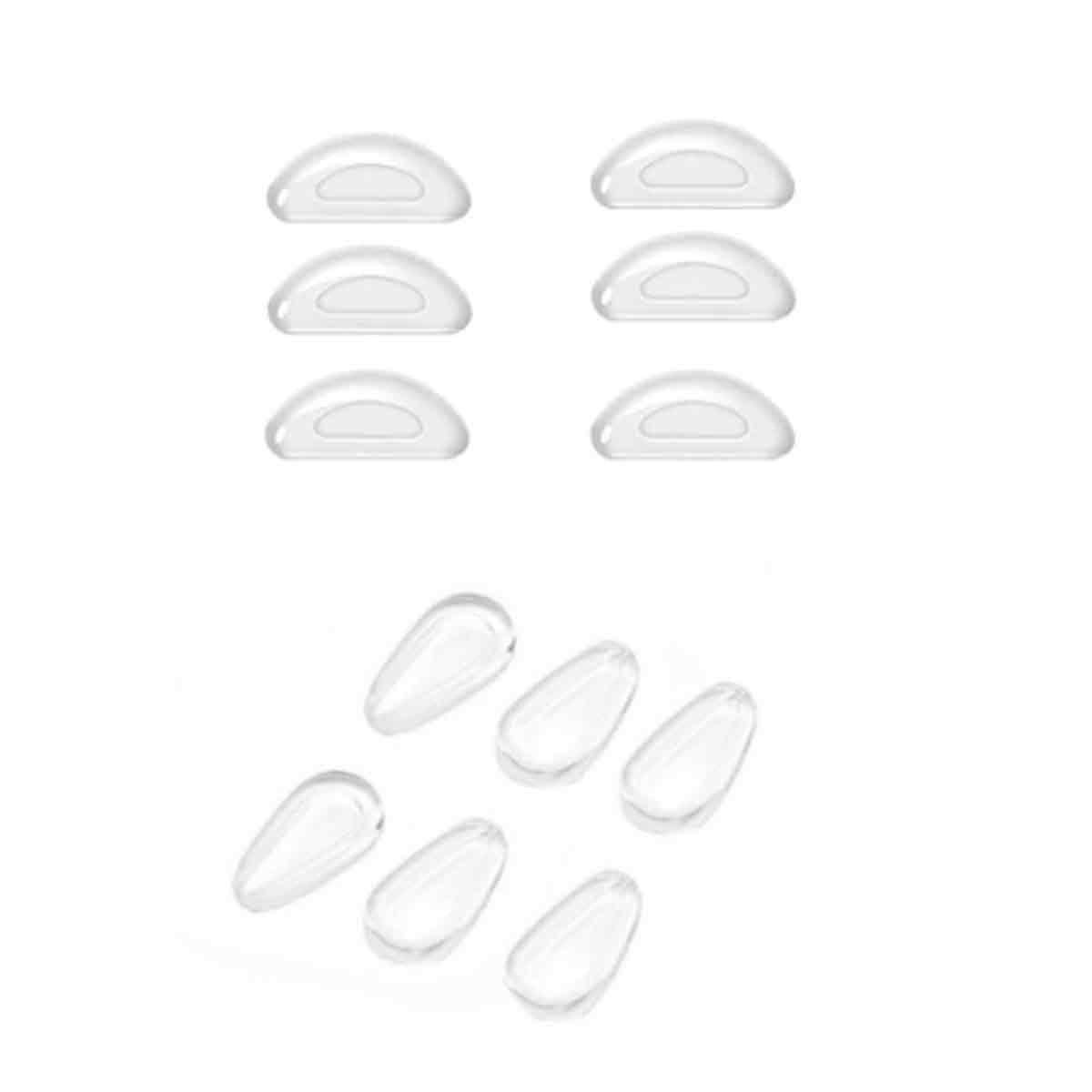 Eyeglass Nose Pads 6 Pairs Adhesive Anti Slip Nose Pads With Airbag Soft Silicone Nose Pad For