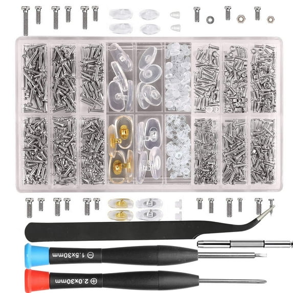 Eyeglass Repair Kit,Eyeglasses Repair Tool Kit with Compact Screw Case ...