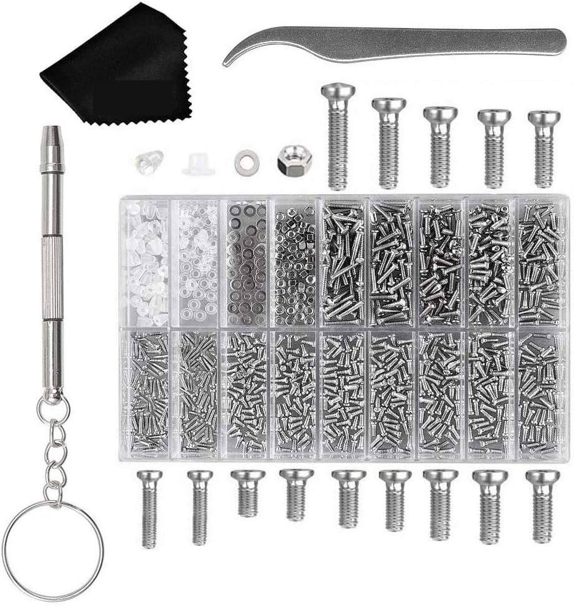 Eyeglass Sunglasses Repair Kit, Stainless Steel Micro Screws For ...