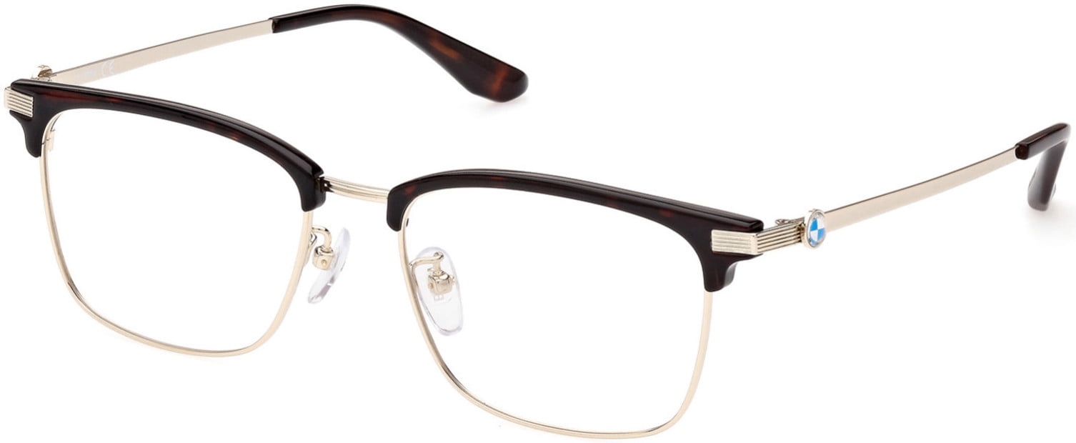 Eyeglasses BMW BW 5043 -H 032 Dark Havana / Shiny Pale Gold - Walmart.com