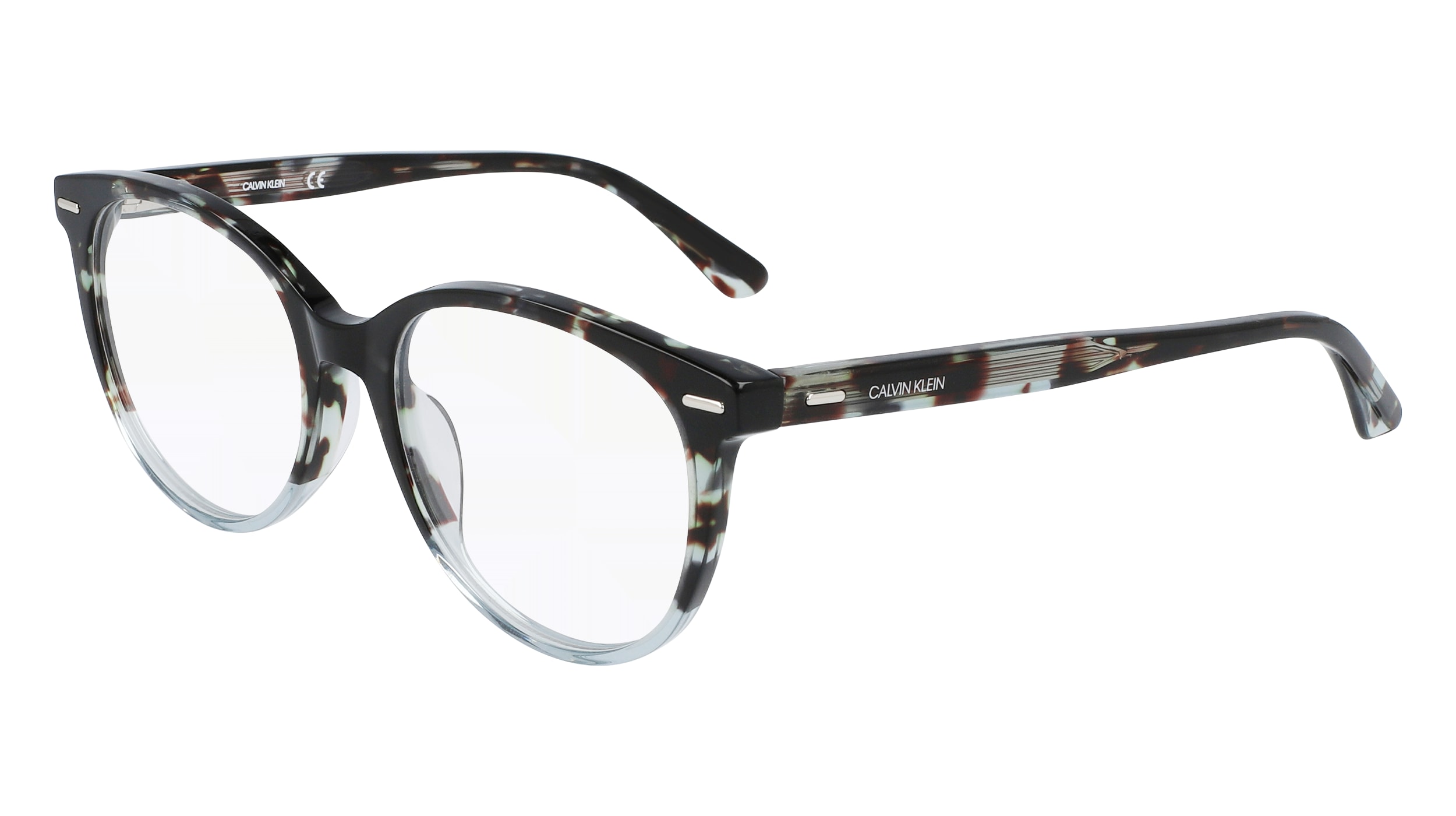 Calvin Klein CK21710 443 Women's Aqua Tortoise Plastic Eyeglasses ...