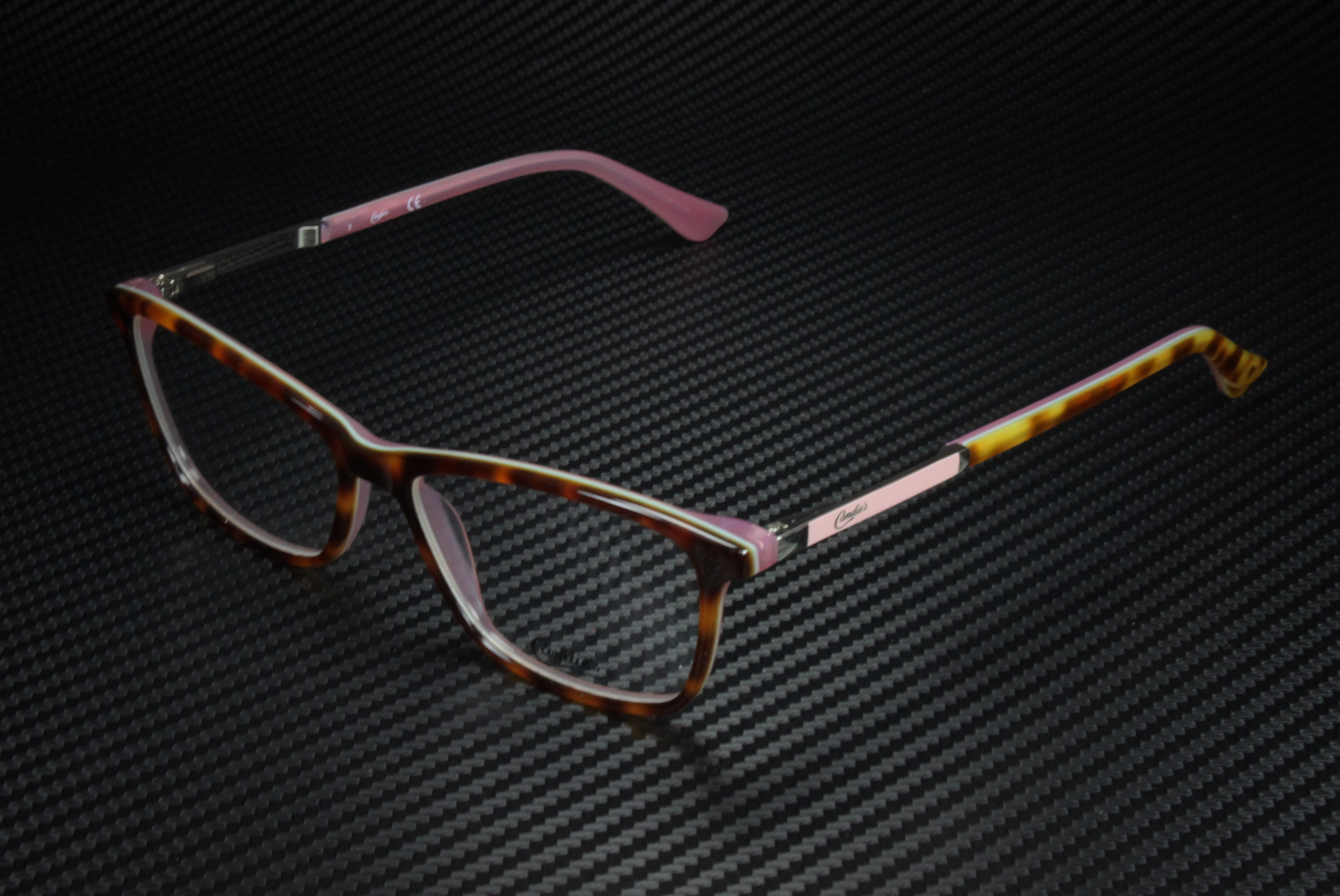 Candie's CA0143 056 Havana Clear Lens Plastic 54 mm Women's Eyeglasses ...