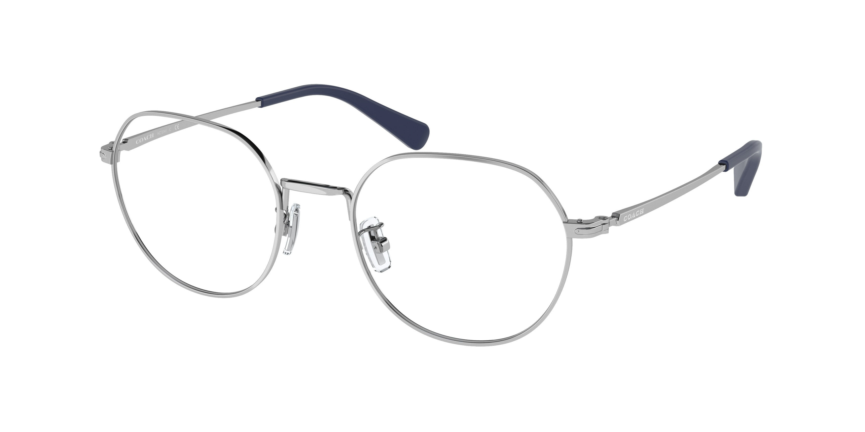 Eyeglasses Coach HC 5141 9001 Shiny Silver - Walmart.com