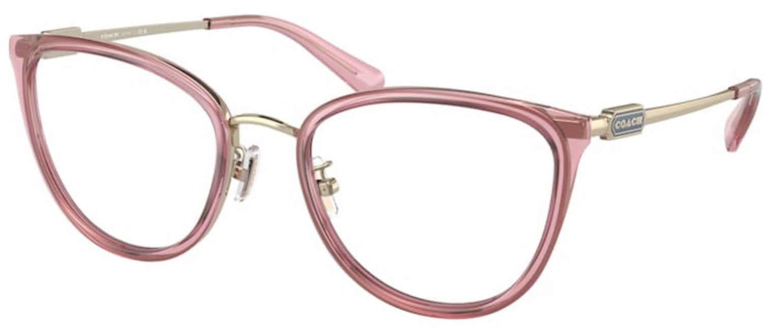 Eyeglasses Coach HC 5146 9416 Shiny Light Gold / Transparent - Walmart.com
