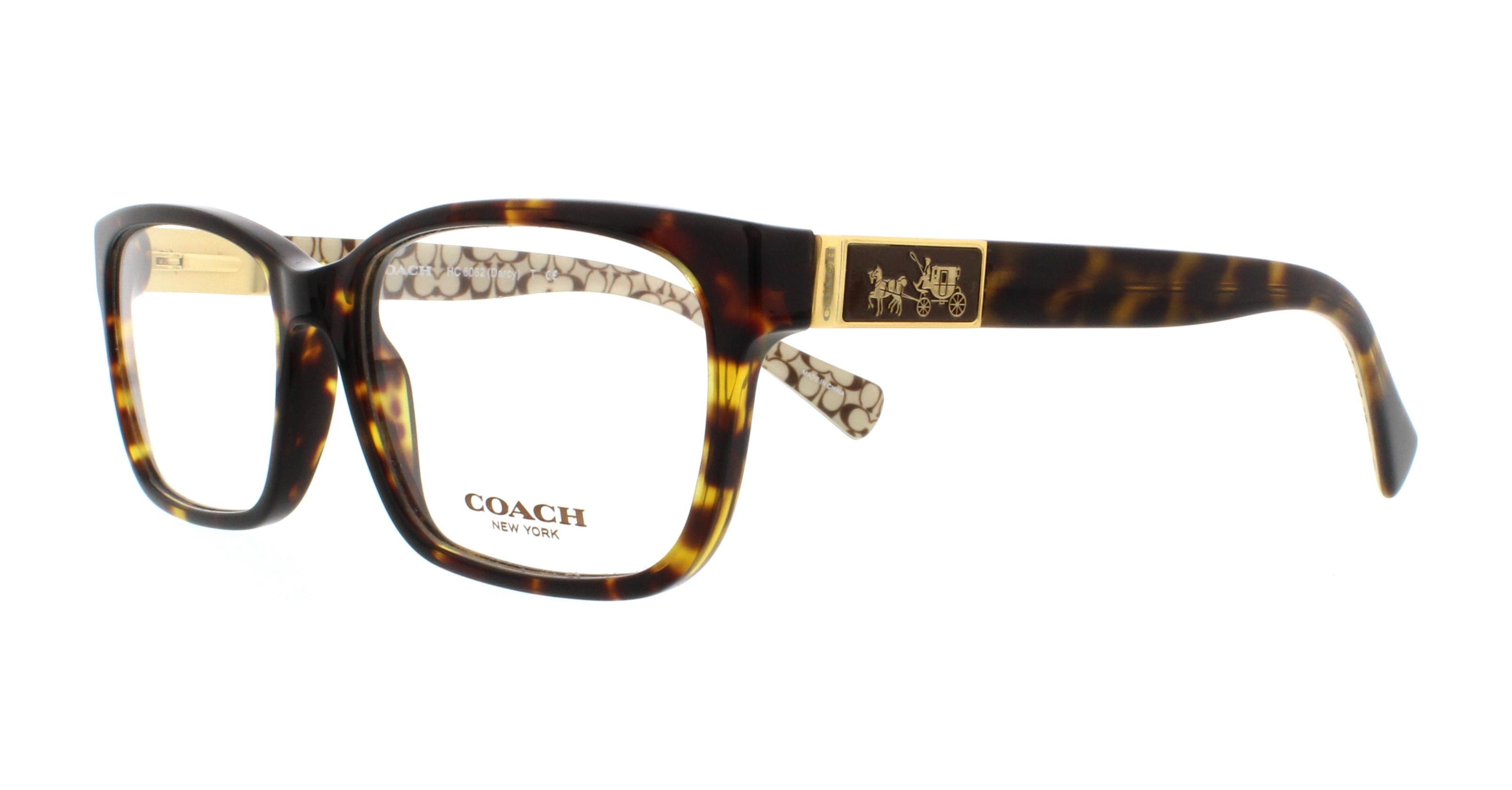 Eyeglasses Coach HC 6062 5262 Dark Tort/Dark Tort Sand Sig C - Walmart.com