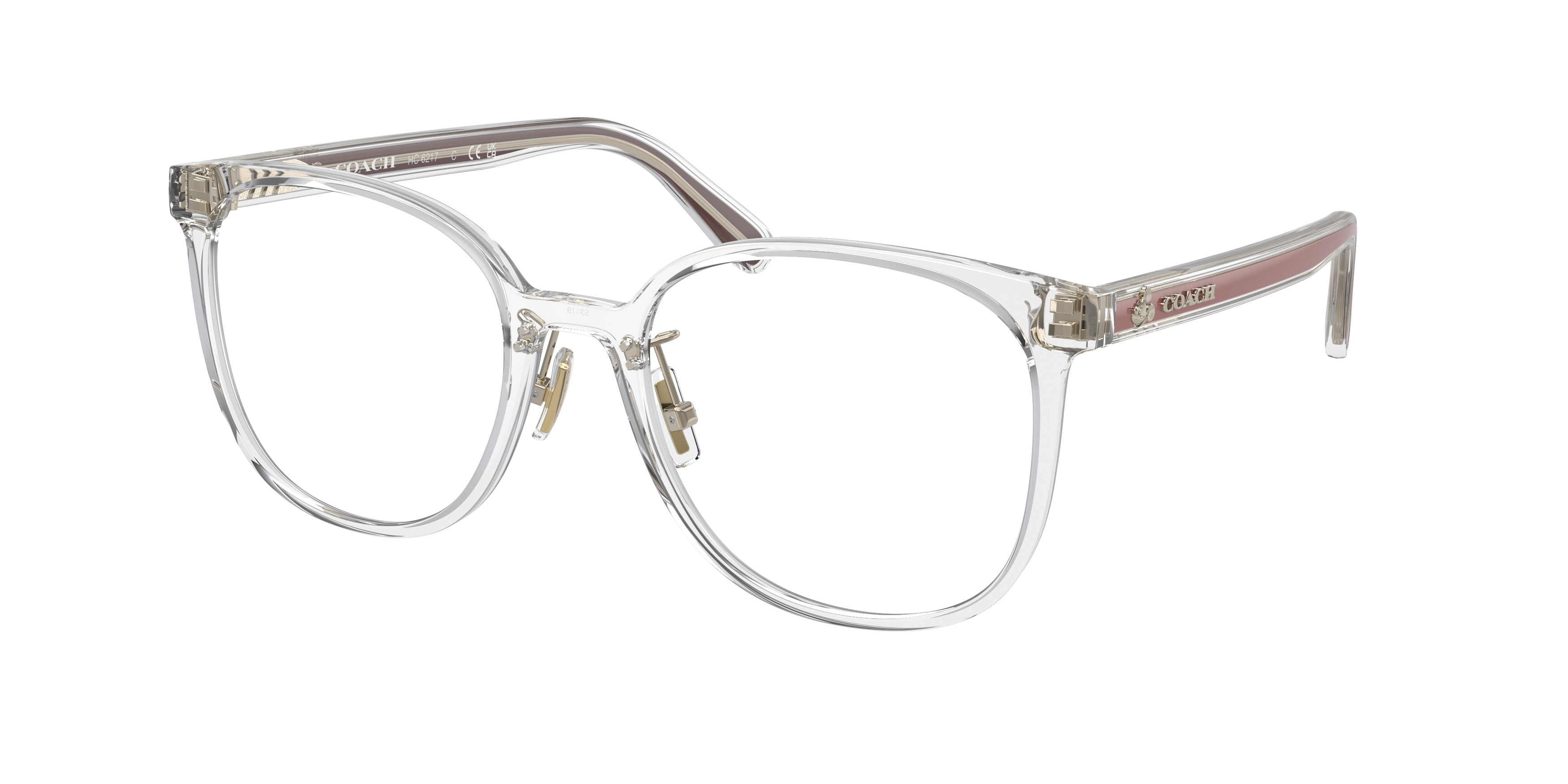 Eyeglasses Coach HC 6217 5111 Transparent Clear - Walmart.com