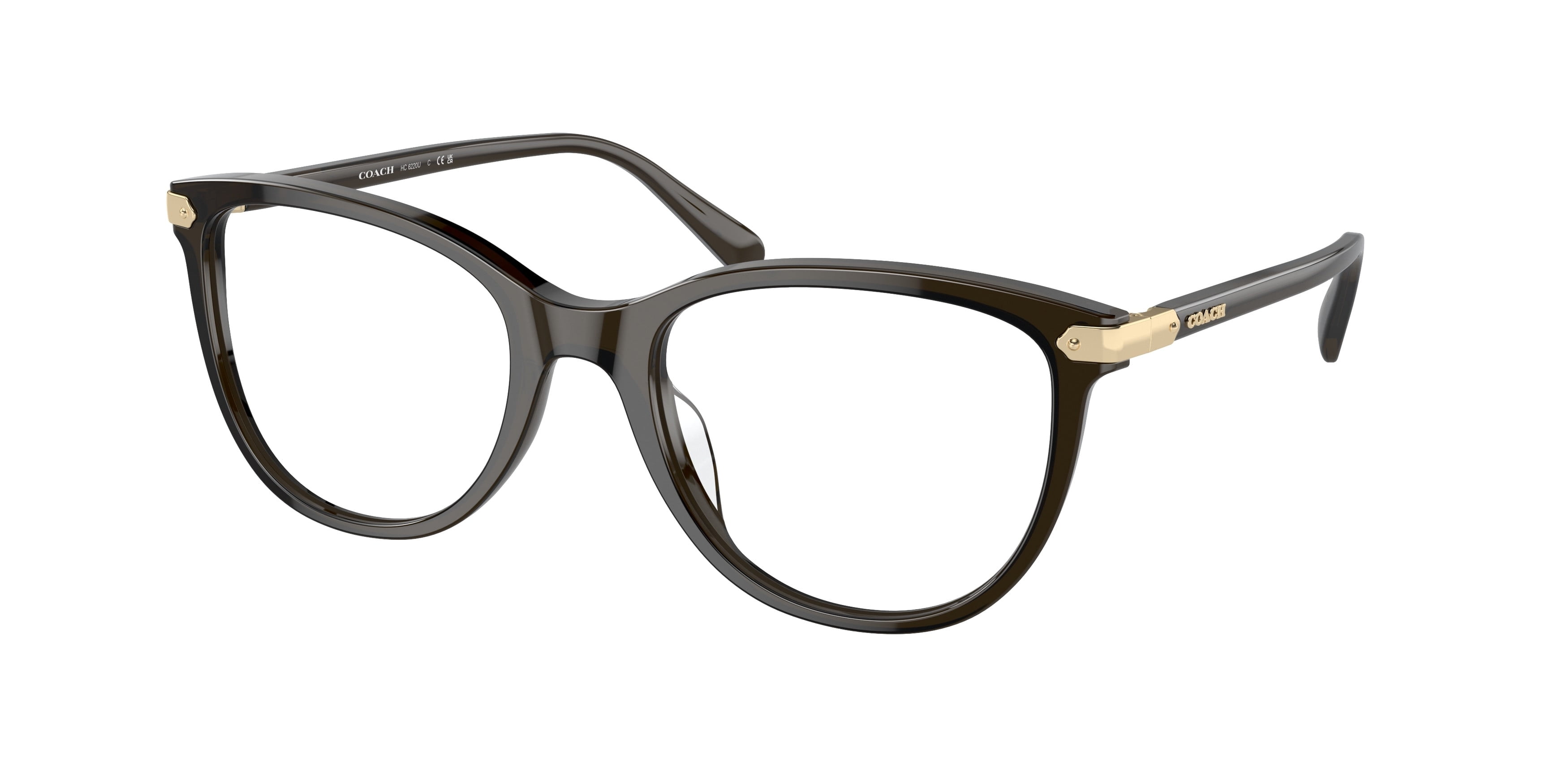 Eyeglasses Coach HC 6220 U 5400 Transparent Olive - Walmart.com