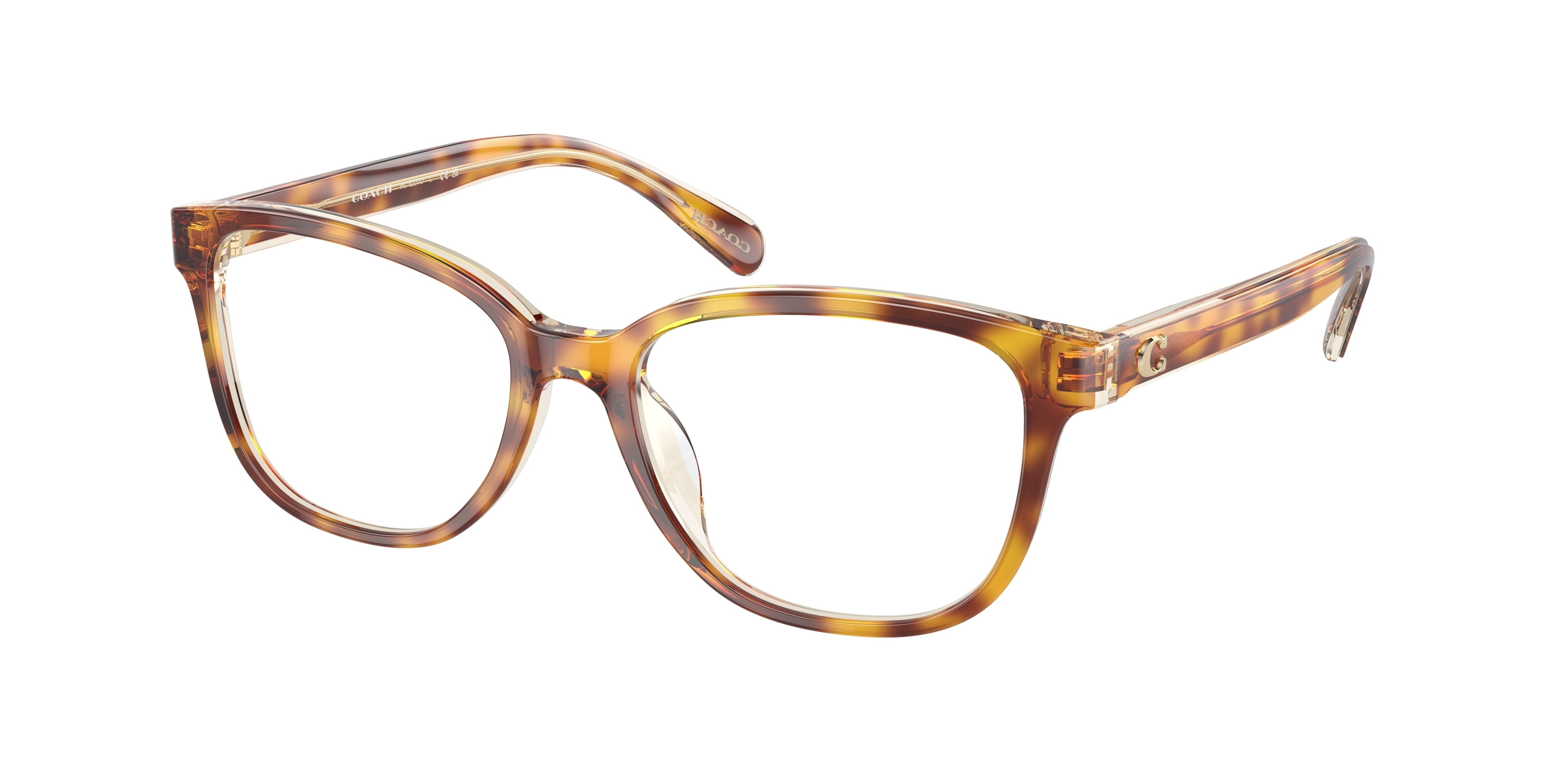 Eyeglasses Coach HC 6224 U 5756 Dark Tortoise / Canary - Walmart.com