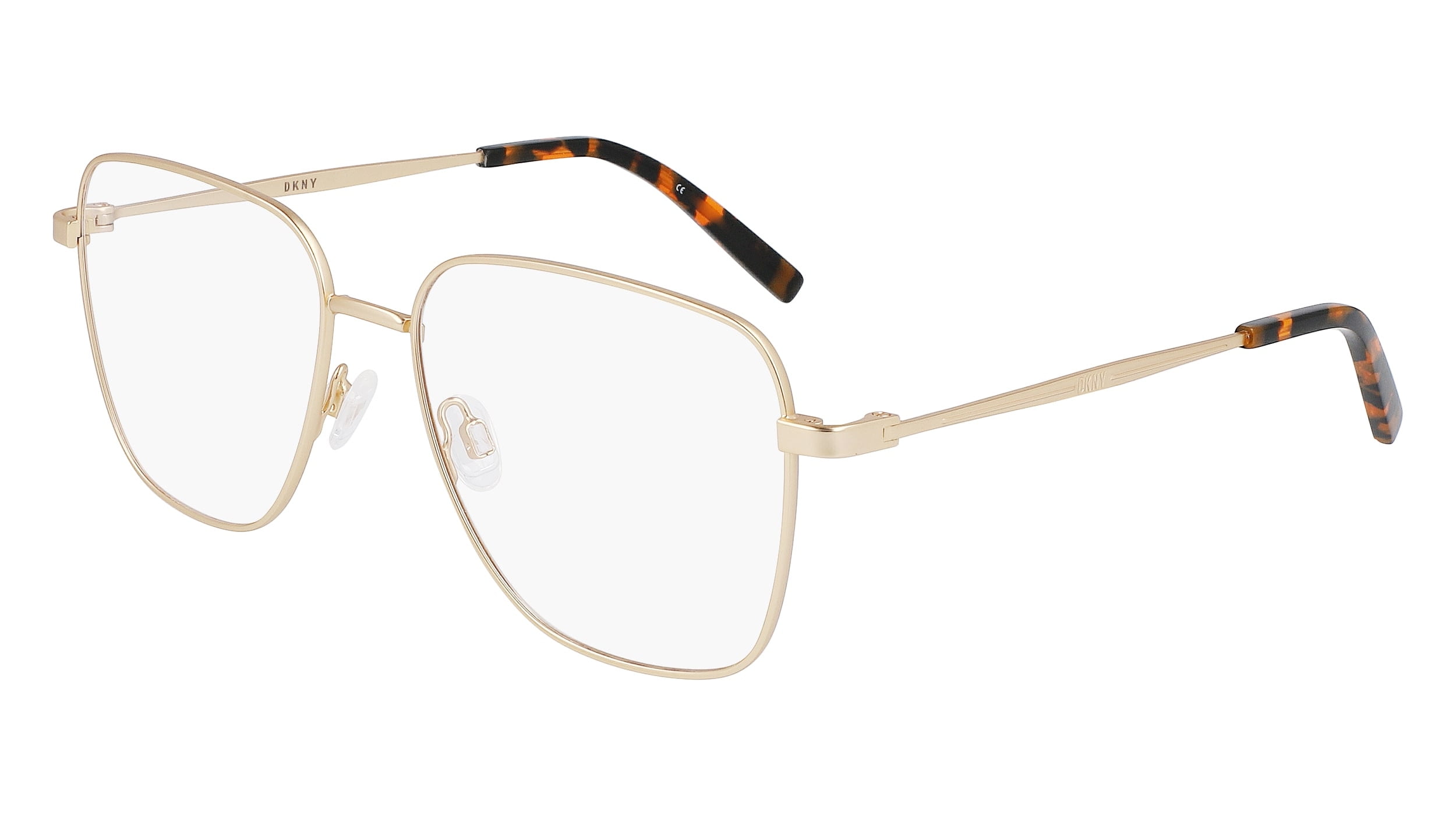 DKNY DK1031 717 Women's Satin Gold Metal Full Rim Frame Eyeglasses ...