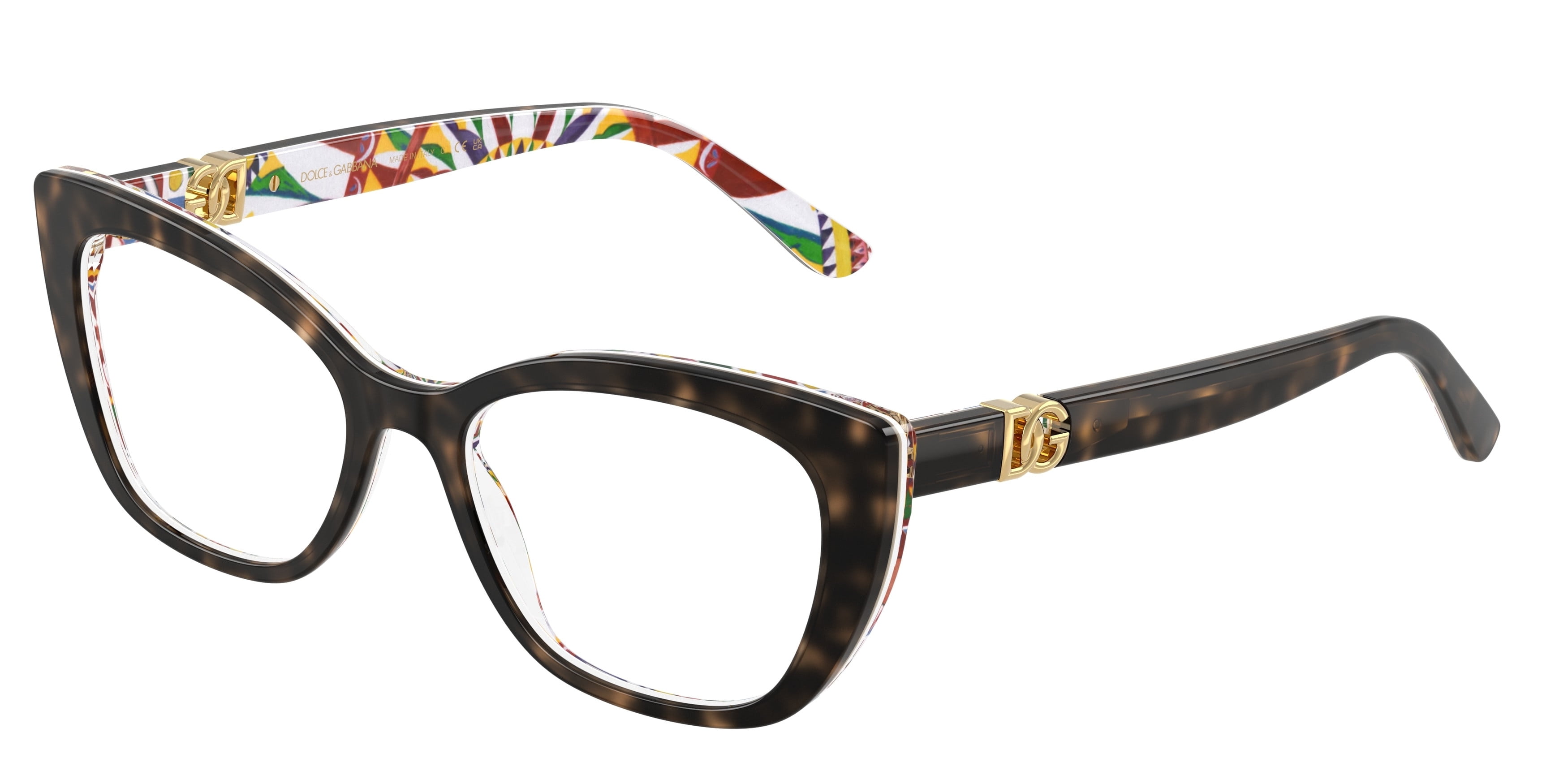 Eyeglasses Dolce & Gabbana DG 3398 3217 Havana On White Barrow ...