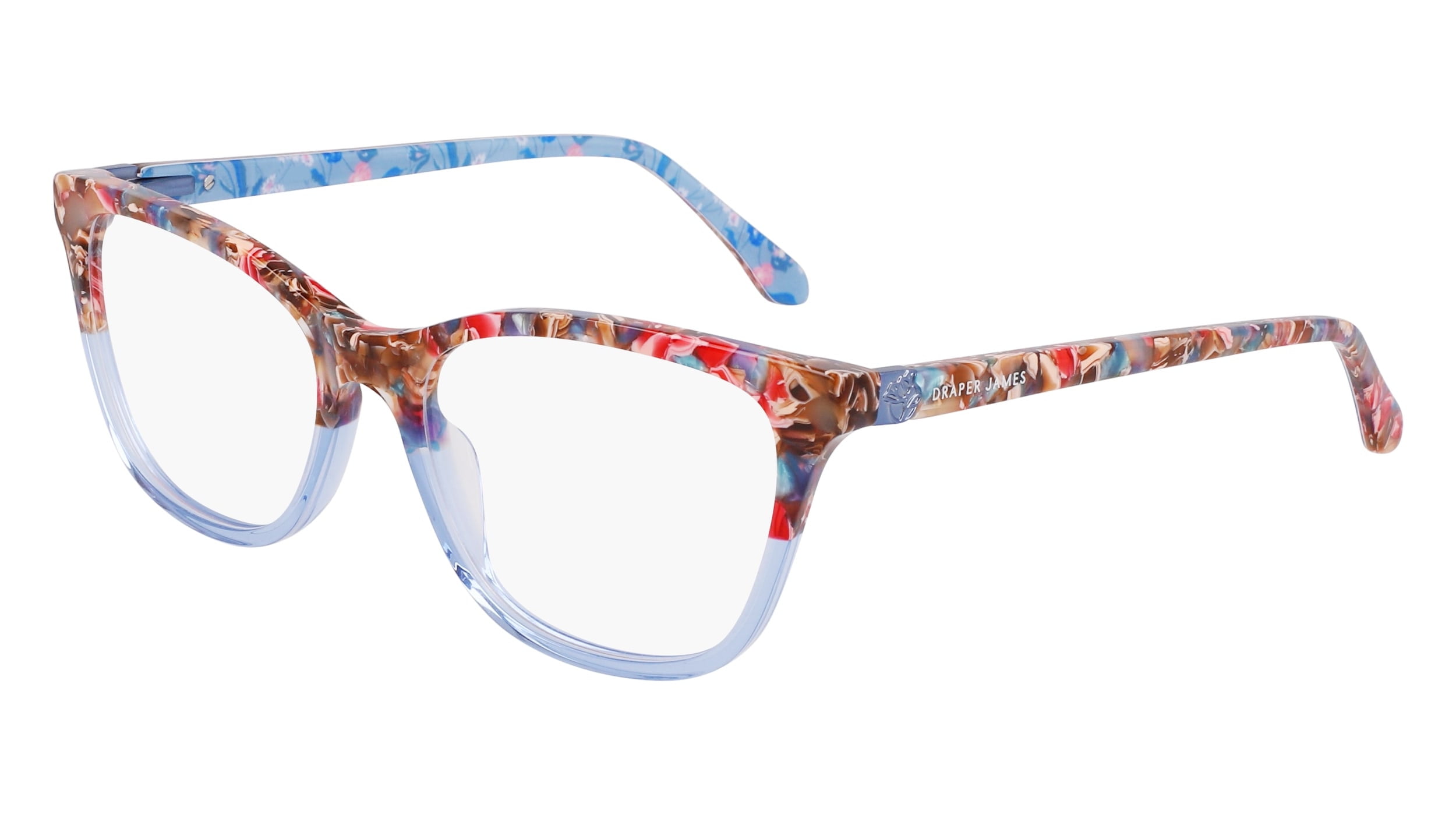 Eyeglasses Draper James DJ 5052 400 Blue Floral - Walmart.com