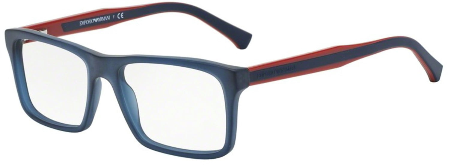 Eyeglasses Emporio Armani EA 3002 5214 Matte Transparent Blue - Walmart.com