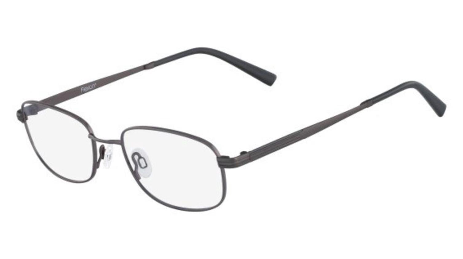 FLEXON Men's Optical Eyewear Frames, Clark 600 033 Gunmetal Acetate ...