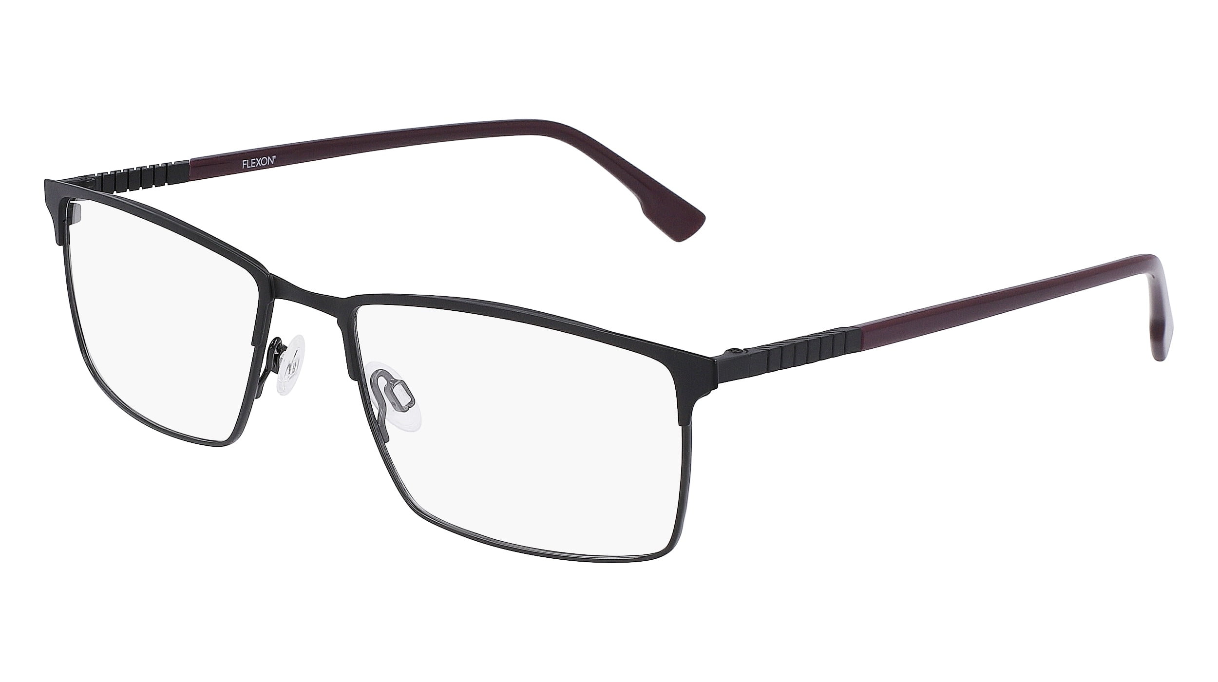 FLEXON Luxury Eyeglasses E 1129 002 in Matte Black with Lightweight ...