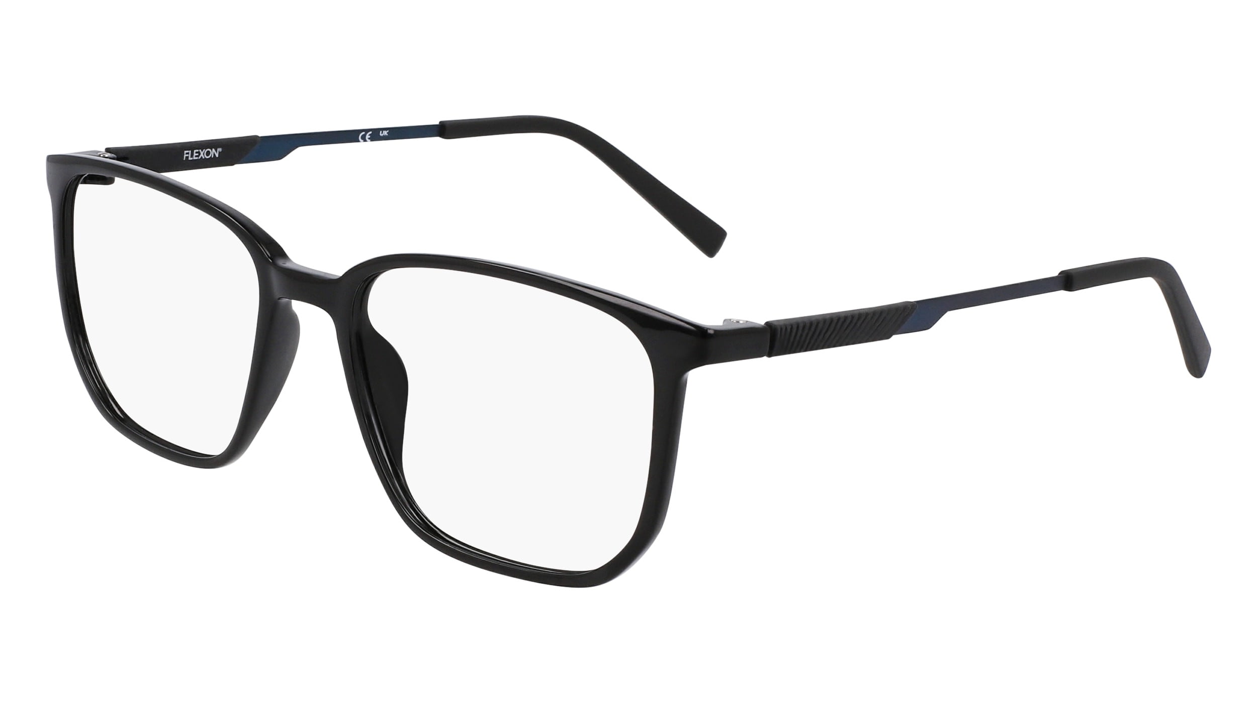 Flexon FLEXON EP8022 001 Unisex Shiny Black Full Rim Eyeglasses ...