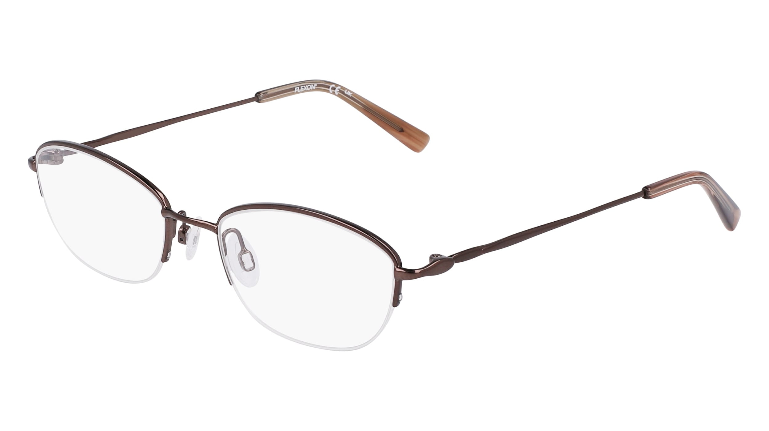 Eyeglasses FLEXON W 3041 205 Shiny Brown - Walmart.com