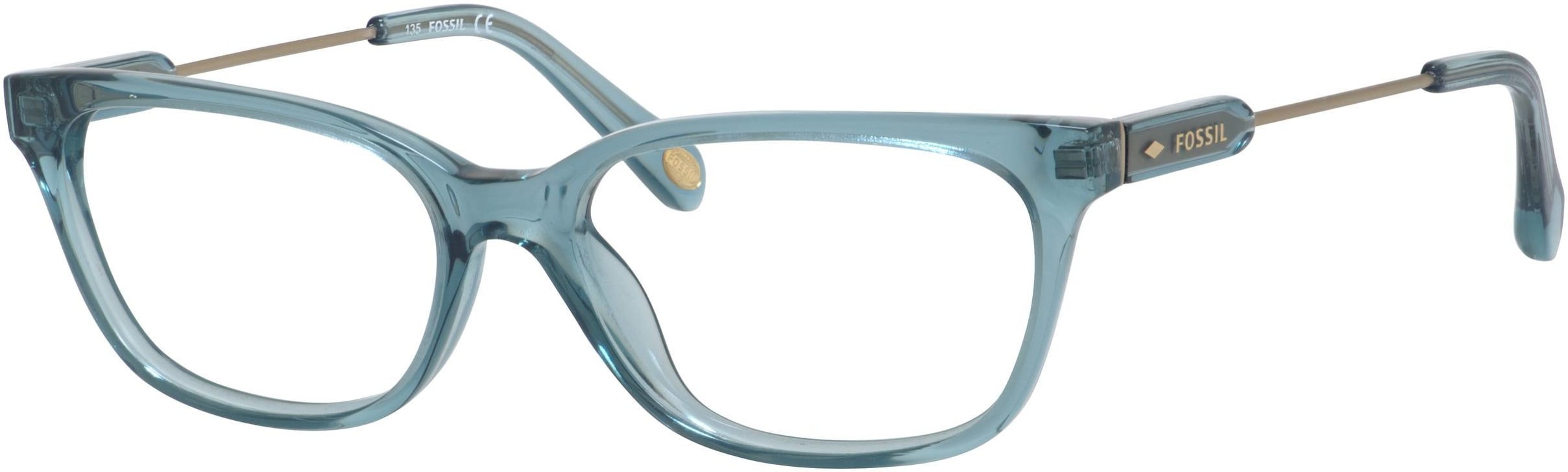 Eyeglasses Fossil FOS 6077 0RWO Turquoise / 00 Demo Lens - Walmart.com