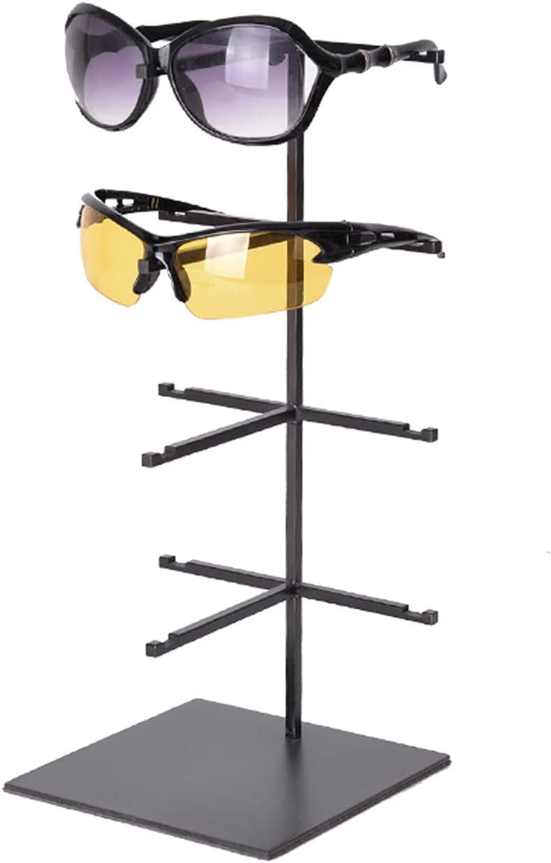 Eyeglasses Frame Stand Black Metal 4/5-Tier Sunglasses Display Stand ...