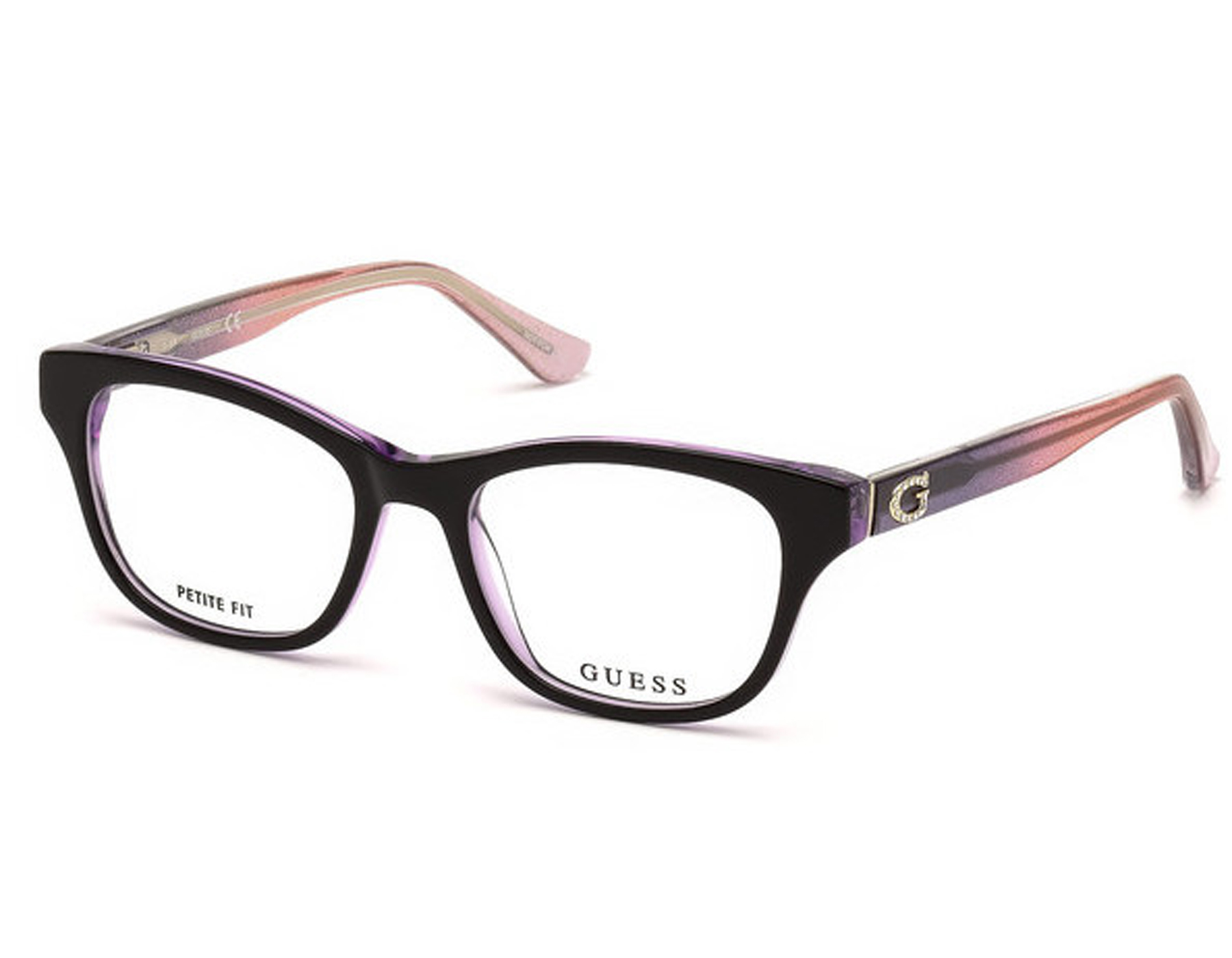 Eyeglasses Guess GU 2678 001 Shiny Black - Walmart.com