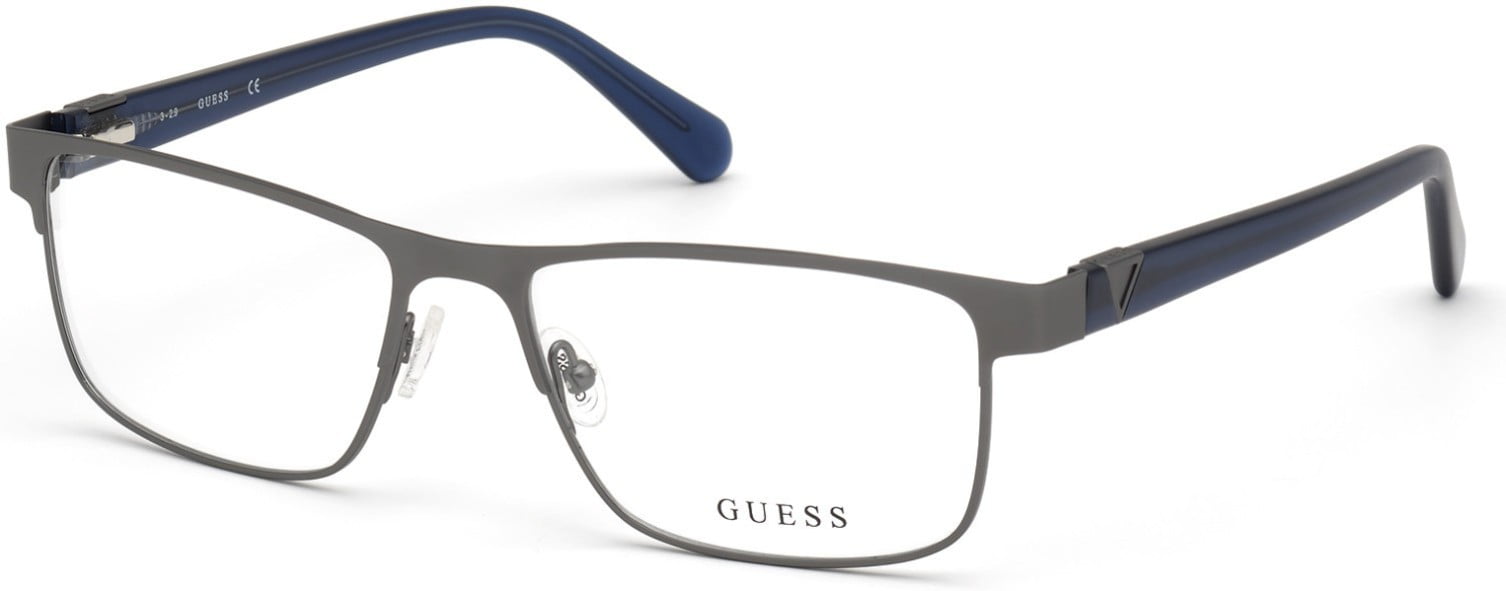 Eyeglasses Guess GU 50003 009 Matte Grey / Shiny Blue - Walmart.com