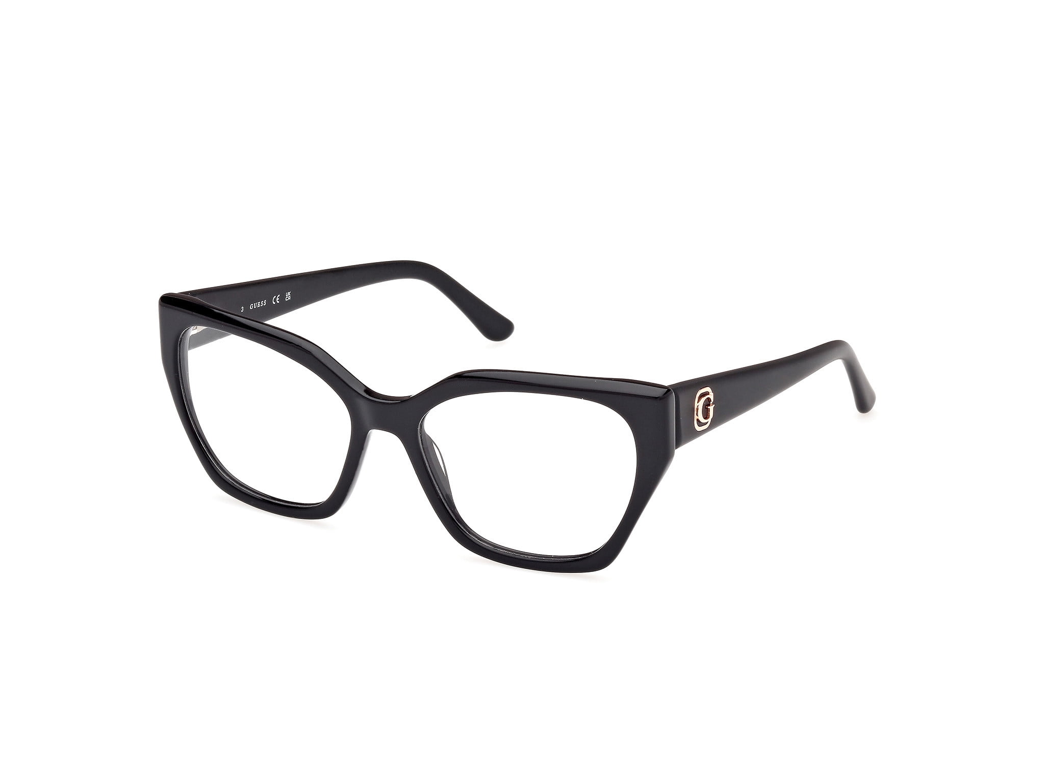 Eyeglasses Guess GU 50112 001 Shiny Black, Matte Black - Walmart.com
