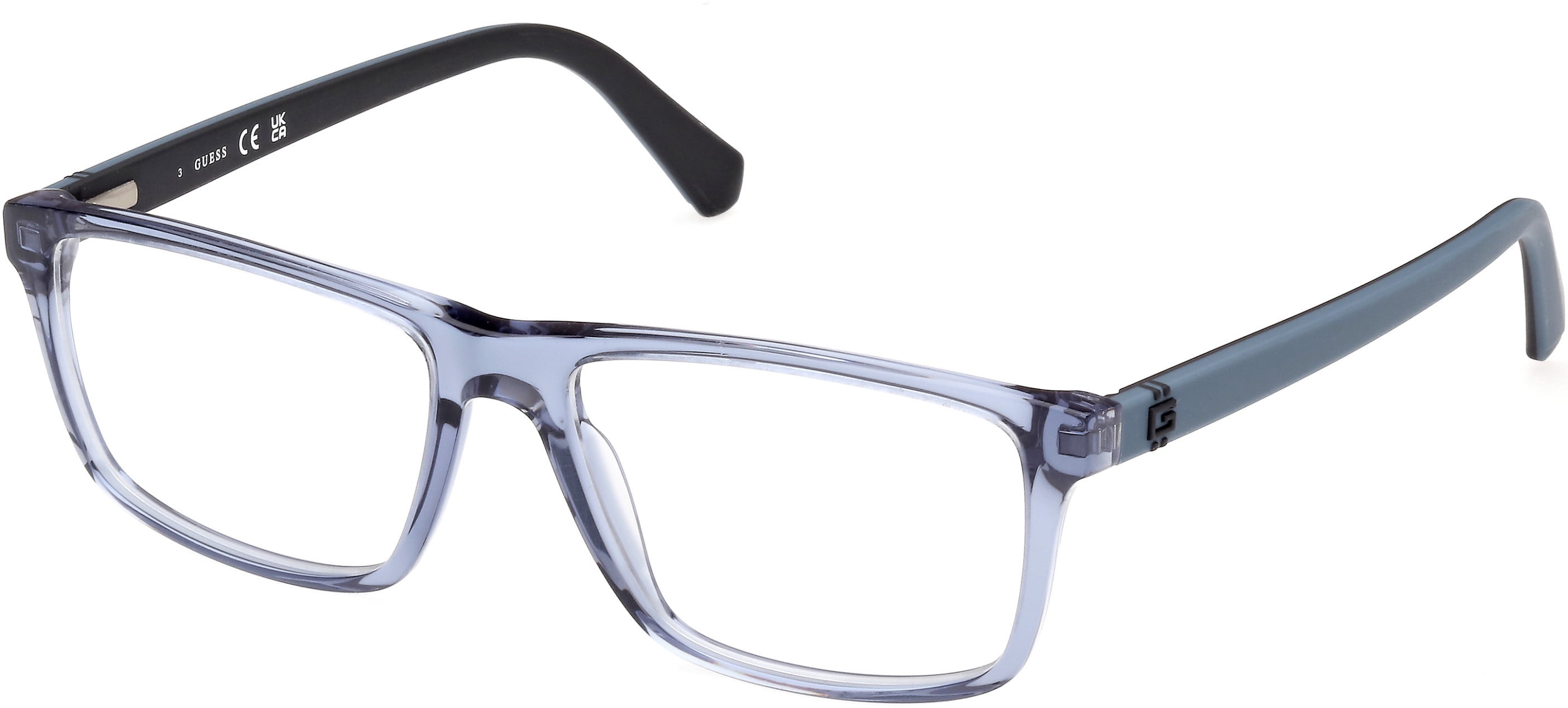 Eyeglasses Guess GU 50130 090 Shiny Blue / Matte - Walmart.com
