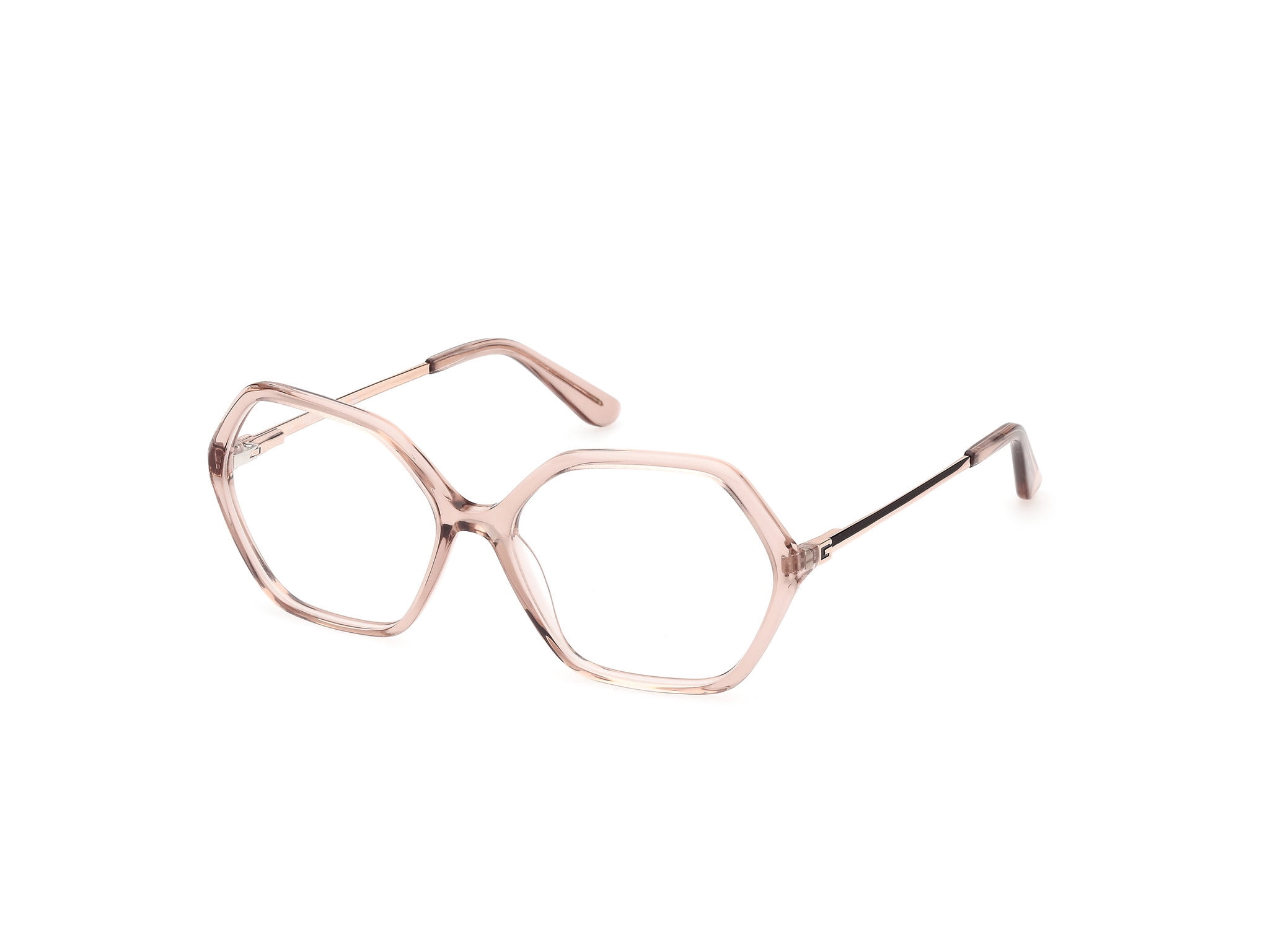 Eyeglasses Guess GU 50149 057 Shiny Beige / Rose Gold - Walmart.com