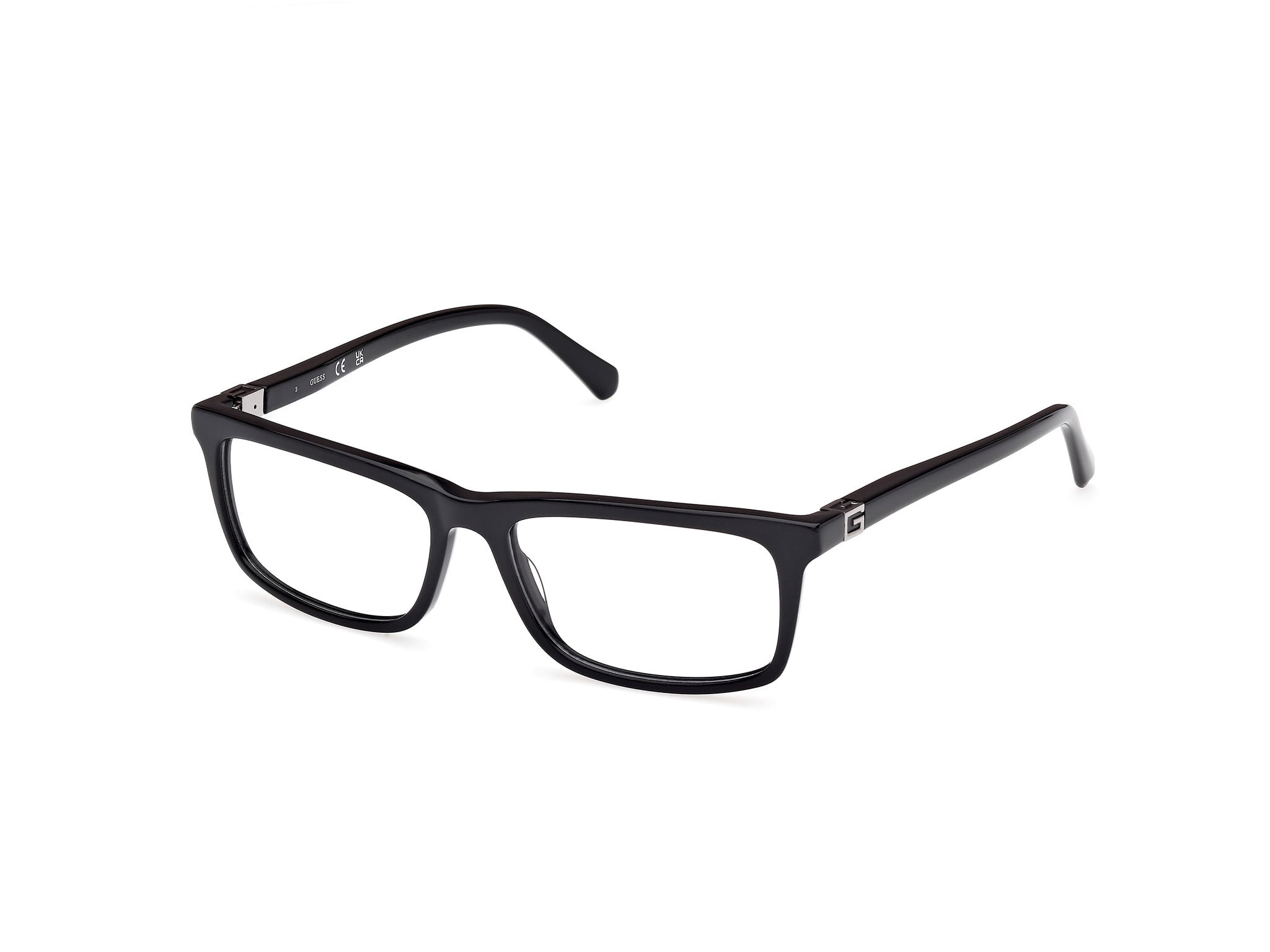 Eyeglasses Guess GU 50190 001 Shiny Black / - Walmart.com