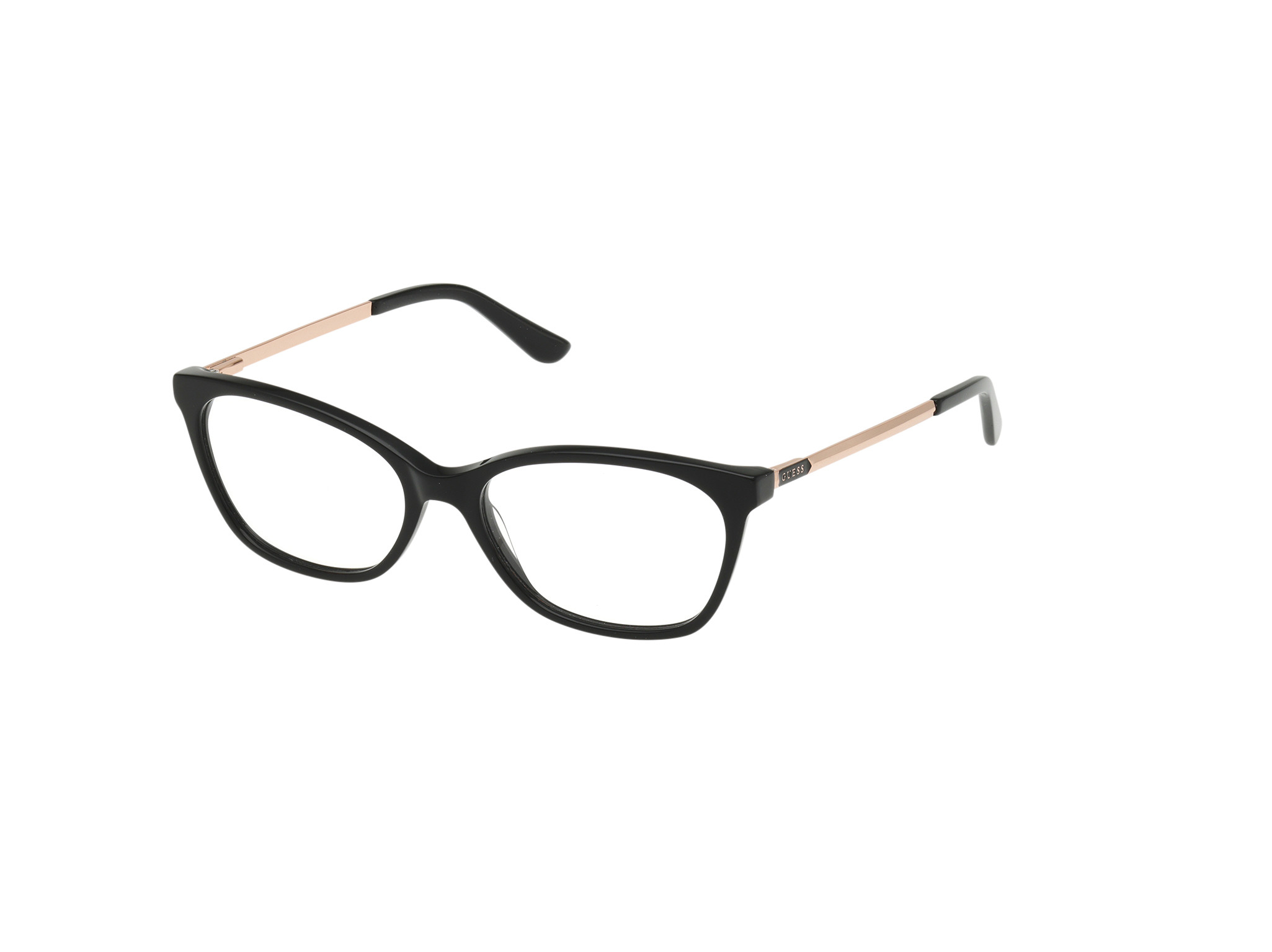 Eyeglasses Guess GU 50194 001 Shiny Black, Rose Gold - Walmart.com