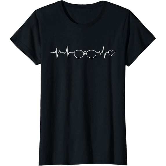 Eyeglasses Heartbeat - EKG Optometrist Optician Optometry T-Shirt ...