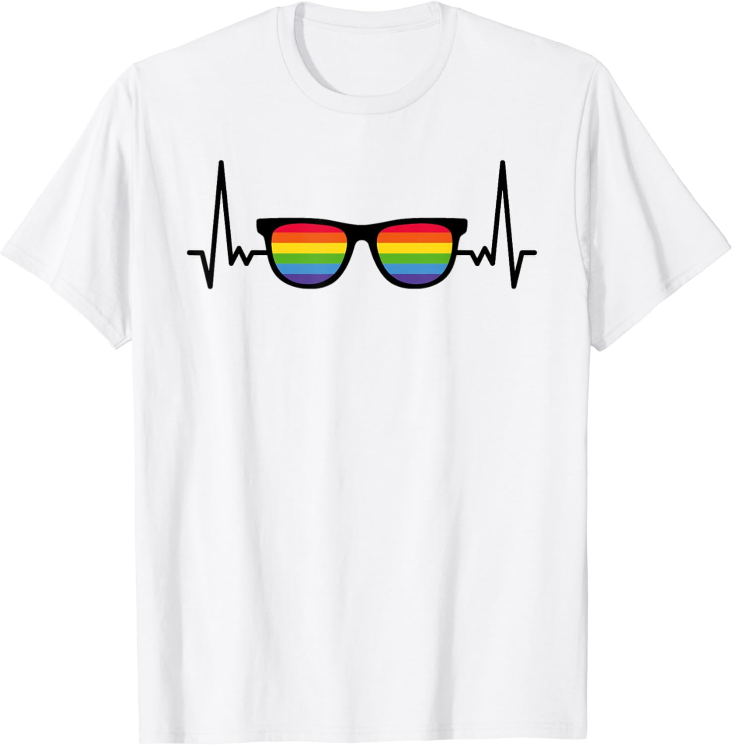 Eyeglasses Heartbeat Ophthalmology Eye Doctor Optician T-Shirt ...