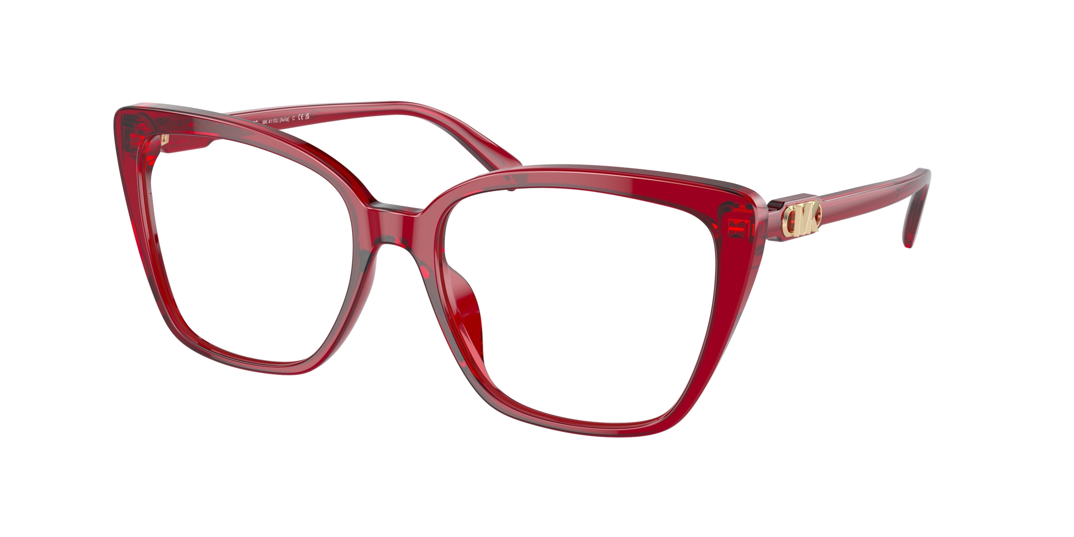 Eyeglasses Michael Kors MK 4110 U 3955 Avila Red - Walmart.com