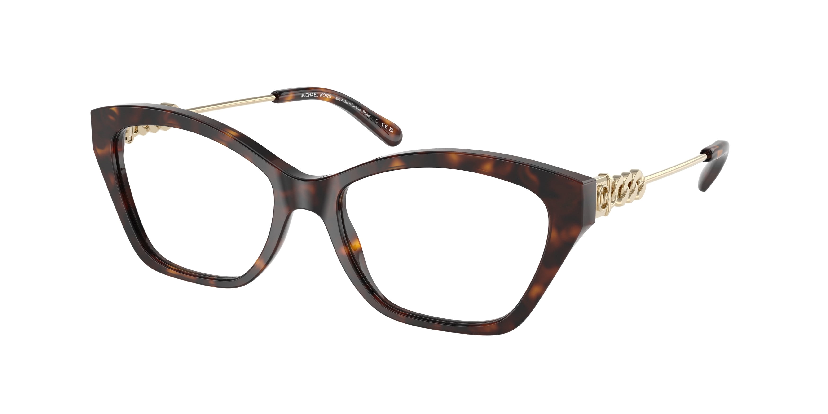 Eyeglasses Michael Kors MK 4136 3006 Makena Beach Dark Tortoise ...