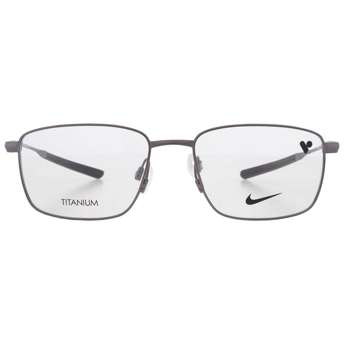 Nike Demo Rectangular Men's Titanium Eyeglasses NIKE 6046 070 53 ...