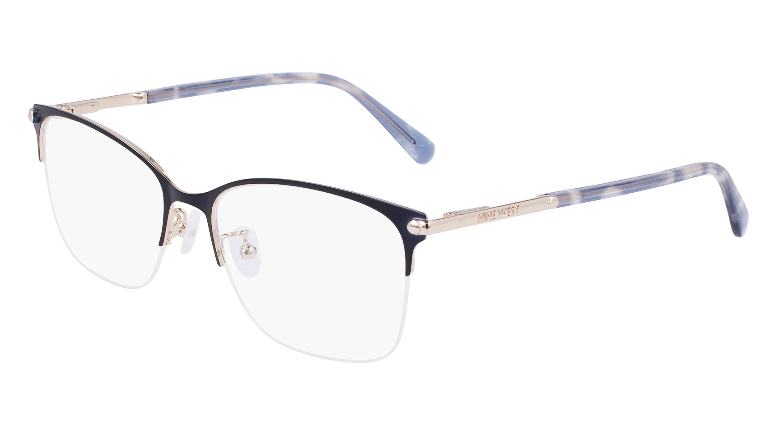 Eyeglasses NINE WEST NW 8012 400 Satin Solid Navy - Walmart.com