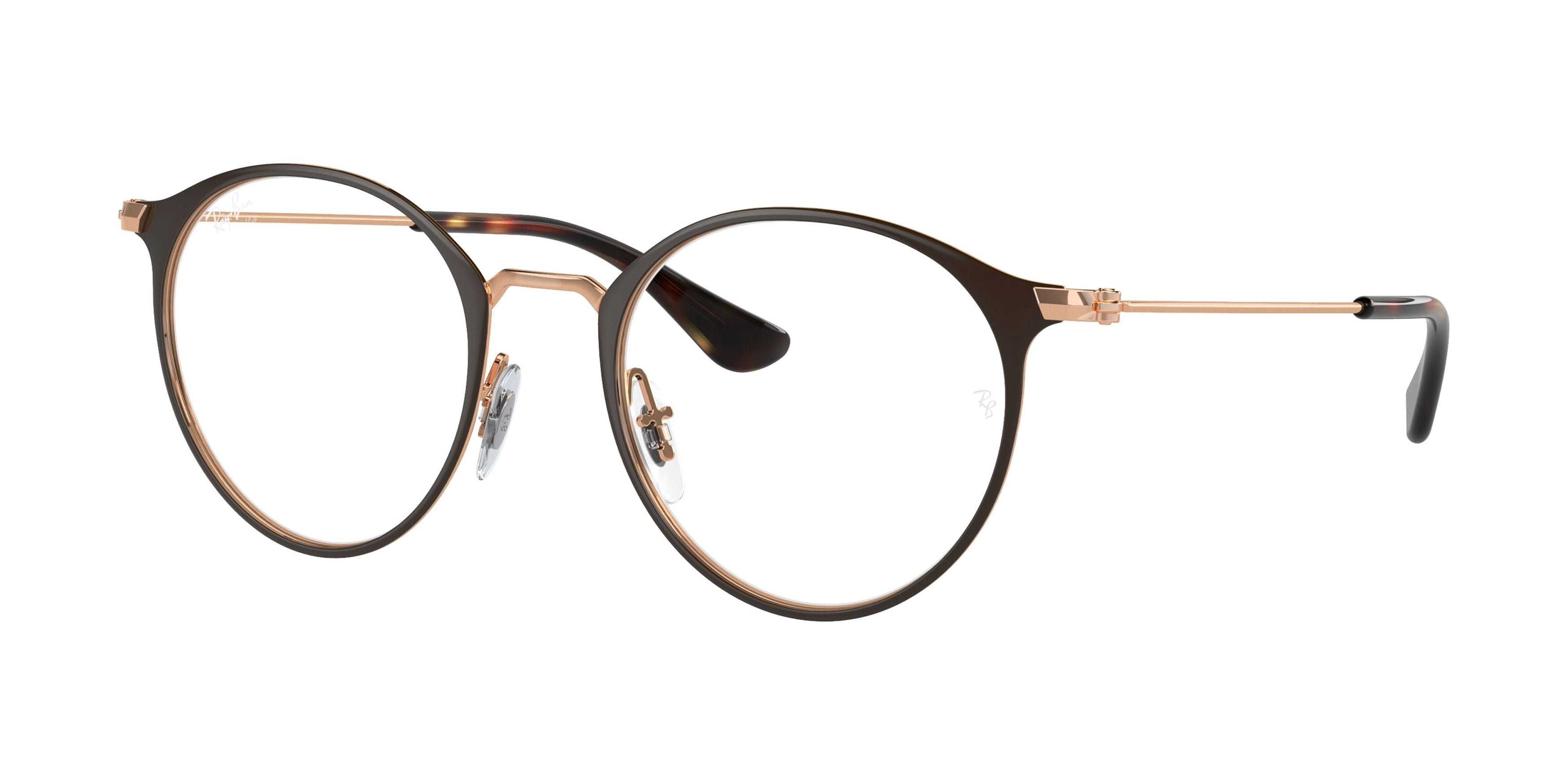 Eyeglasses Ray-Ban Junior Vista RY 1053 4092 Brown On Rose Gold ...