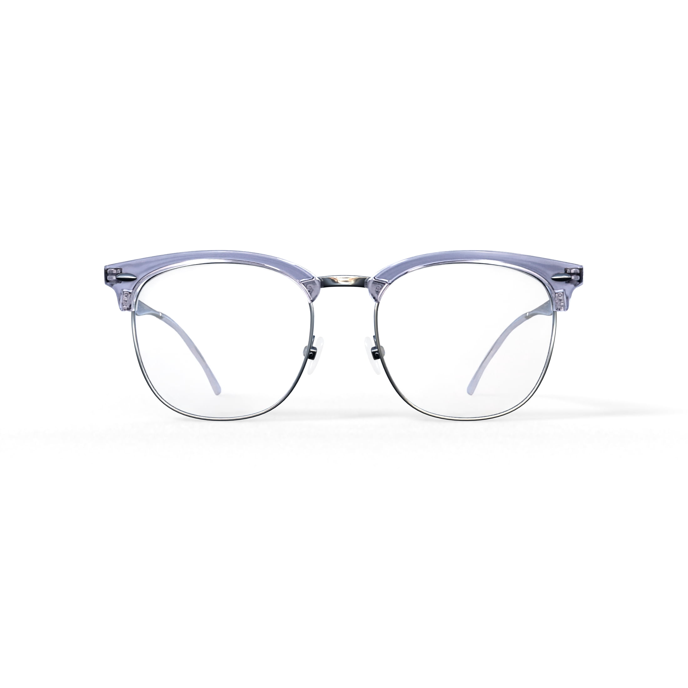 Eyeglasses Ray-Ban Optical RX 7318 D 8326 Transparent Gray On Silver ...