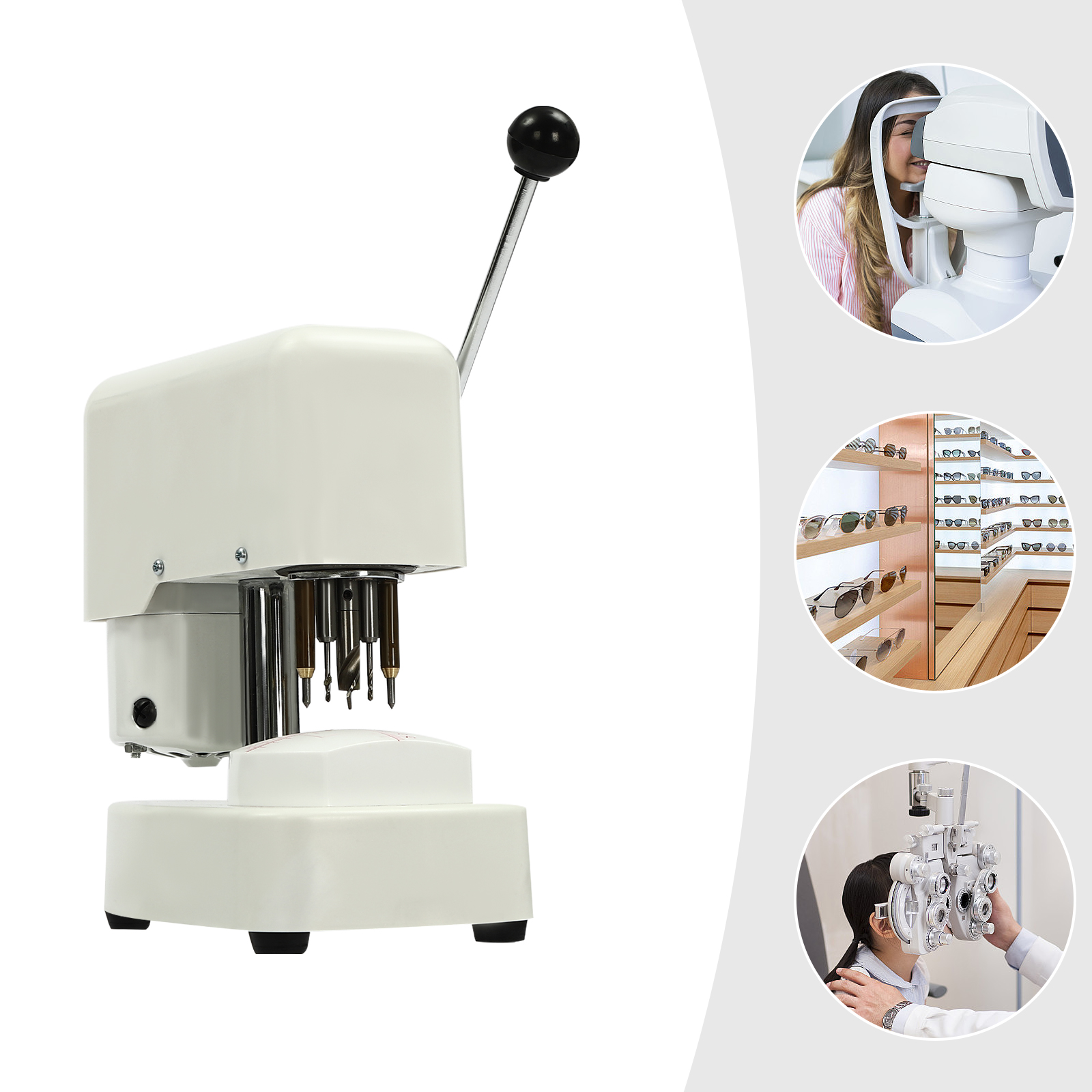 Eyeglasses Sample Drilling Machine, Eyeglasses Lens Punching Machine ...