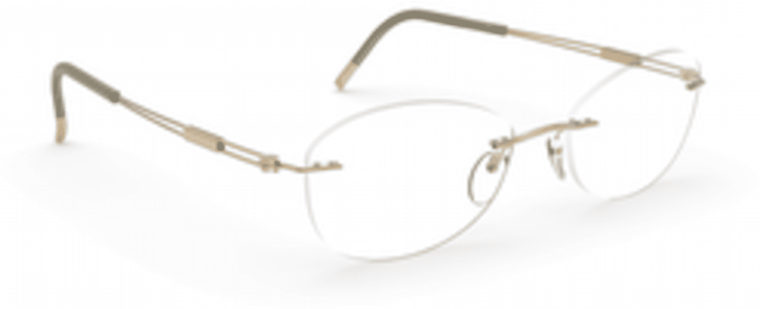Eyeglasses Silhouette TNG Crystals ( 5551 ) 7520 Crystal Gold 48/17/135 ...