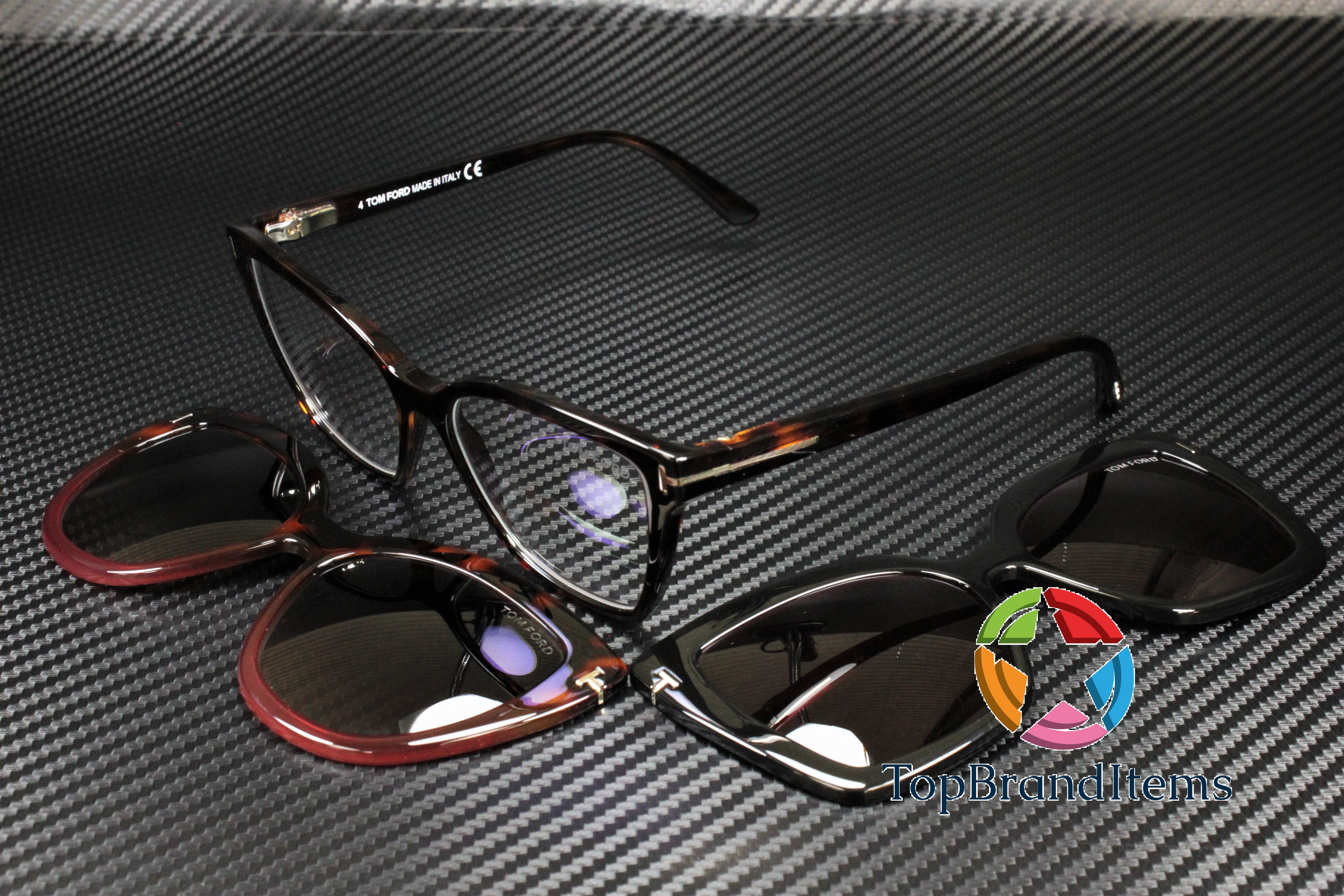 Tom Ford Eyeglasses Frames FT 5641-B 054 in Red Havana - Walmart.com