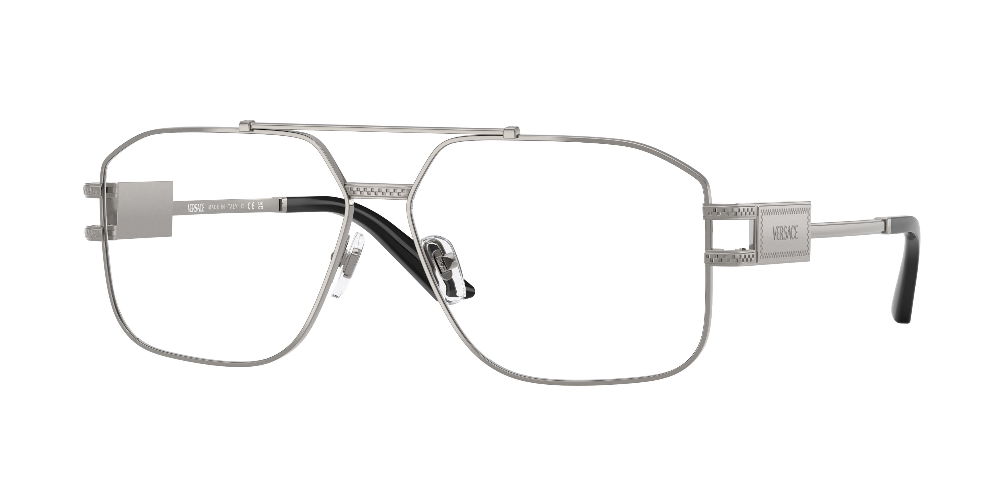Eyeglasses Versace VE 1302 1001 Gunmetal - Walmart.com