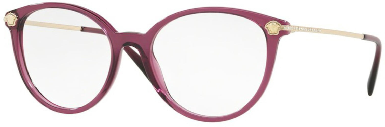 Eyeglasses Versace VE 3251 B 5220 Transparent/Plum - Walmart.com