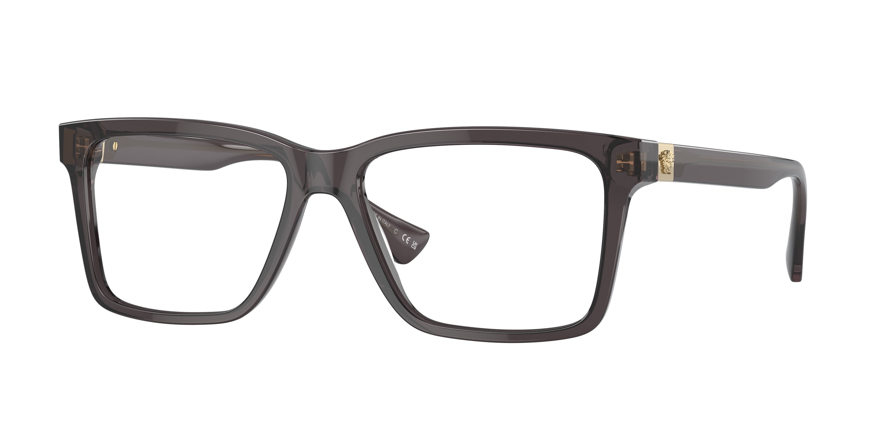 Eyeglasses Versace VE 3328 5389 Transparent Grey - Walmart.com