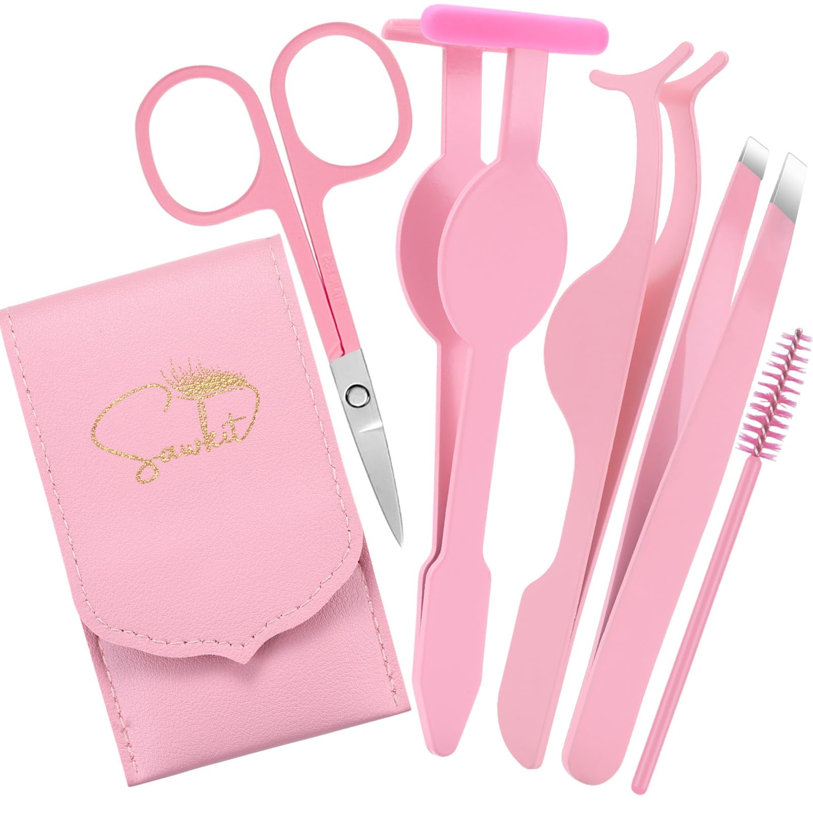 Eyelash Applicator Tool - SSF20 5-in-1 Lash Applicator Tool Set with Pink Eyelash Extension ...