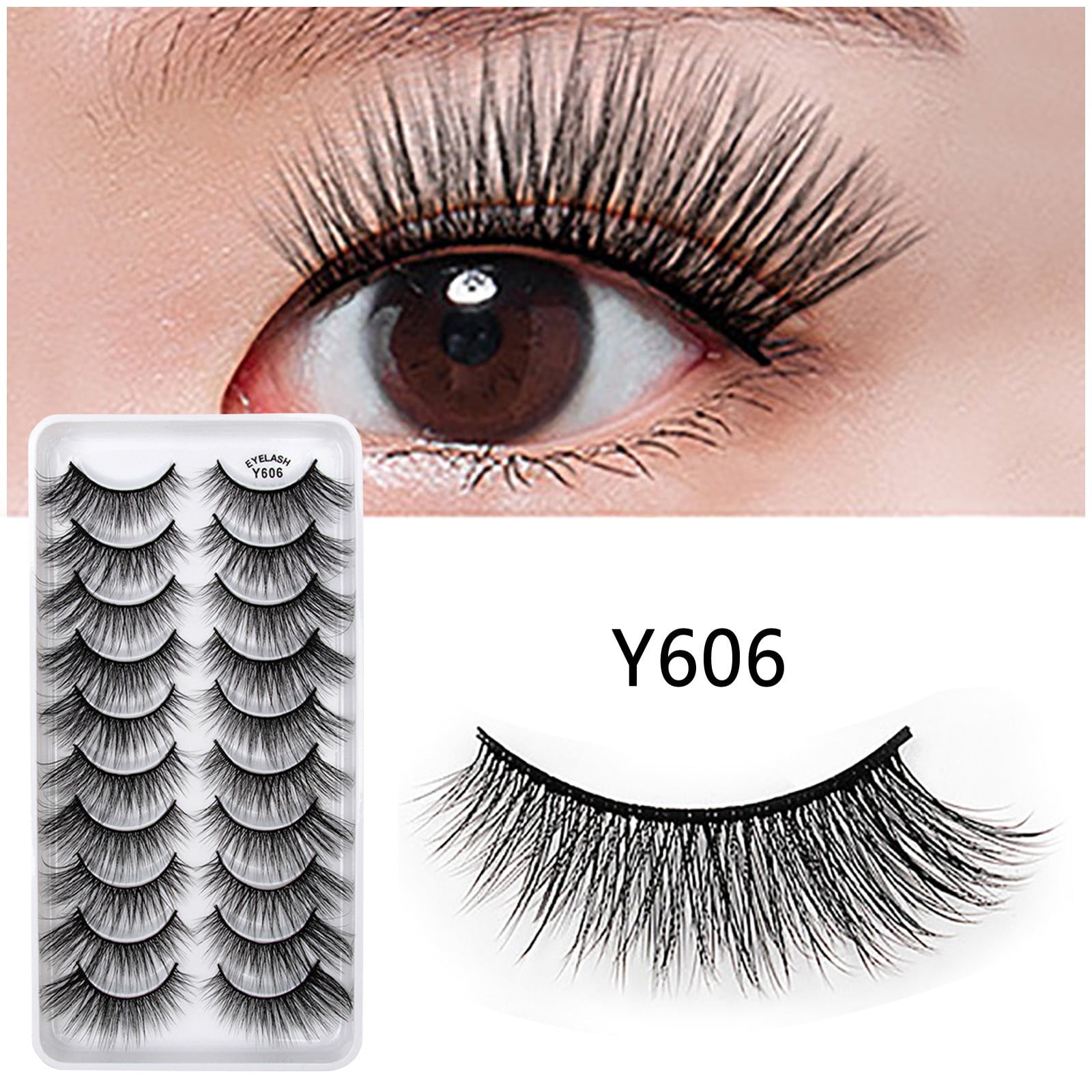 Eyelash Clusters Lash Clusters False Eyelashes Faux Mink Lashes Pack 10 ...